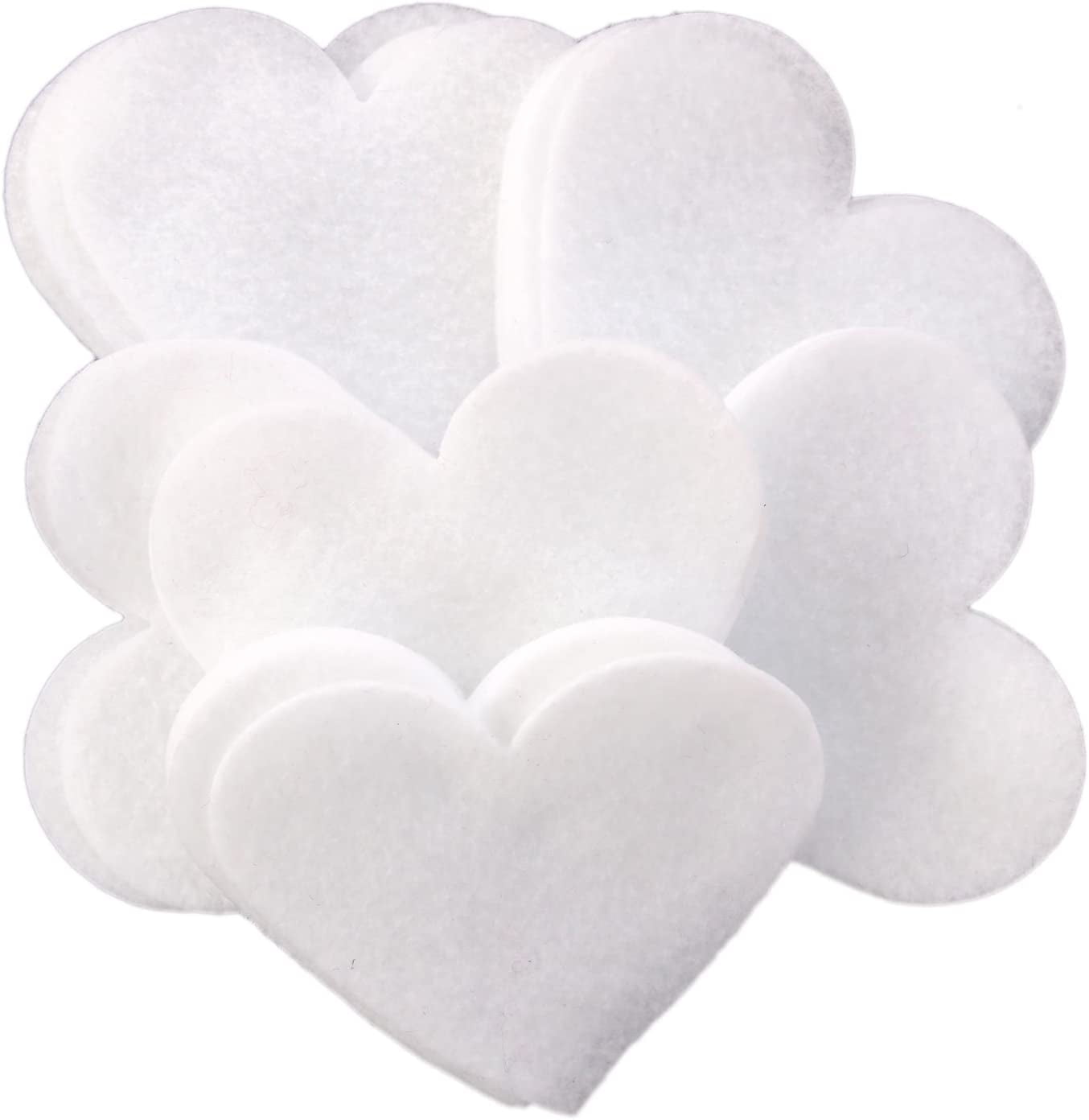Playfully Ever After 3 Inch 28pc Felt Hearts (White) - Walmart Business ...