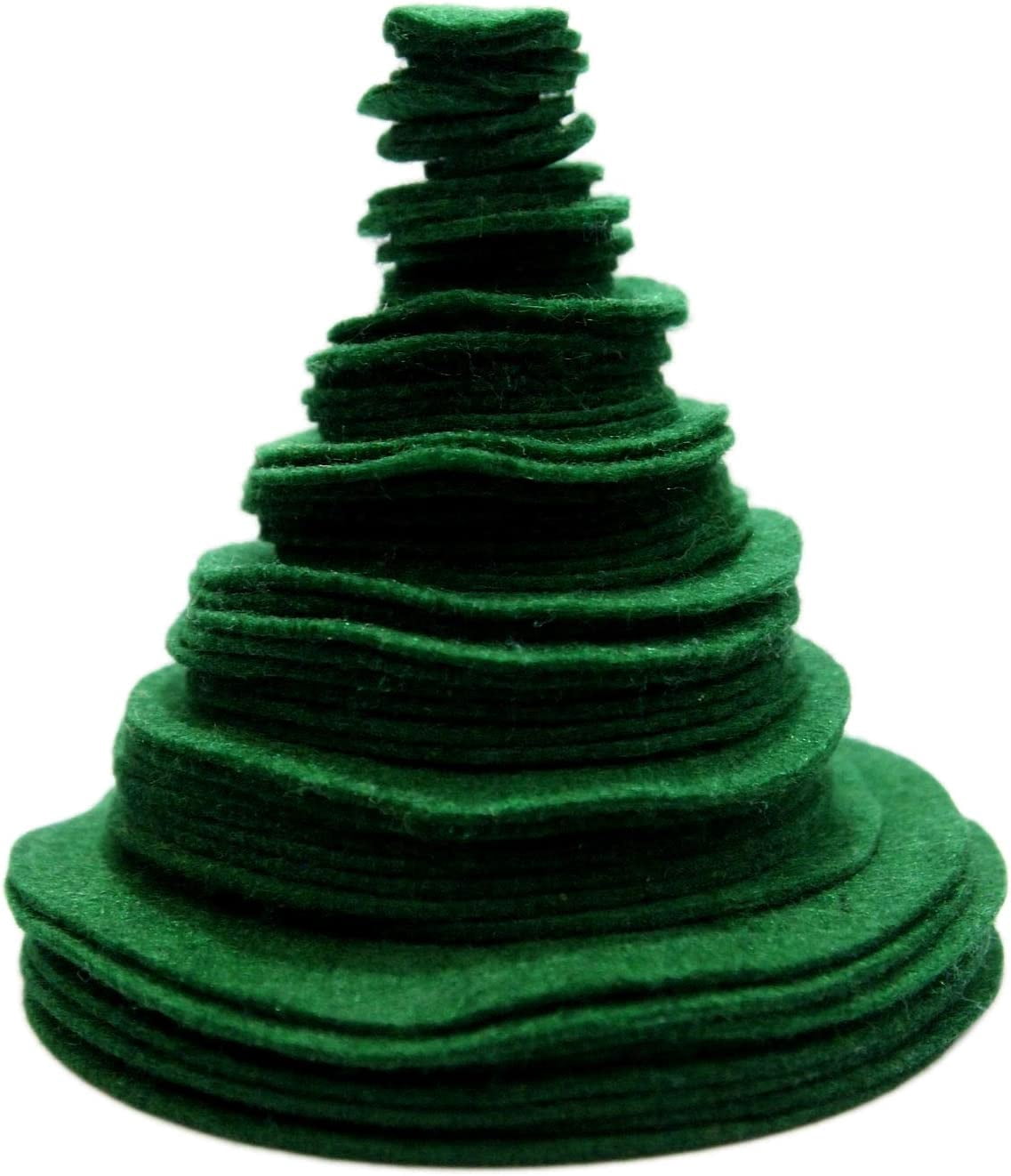 Playfully Ever After Dark Green Craft Felt Circles (Mixed Size Pack ...
