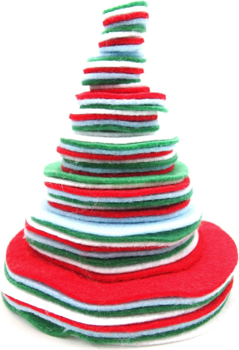 Playfully Ever After Green, Light Blue, Red & White Craft Felt Circles ...