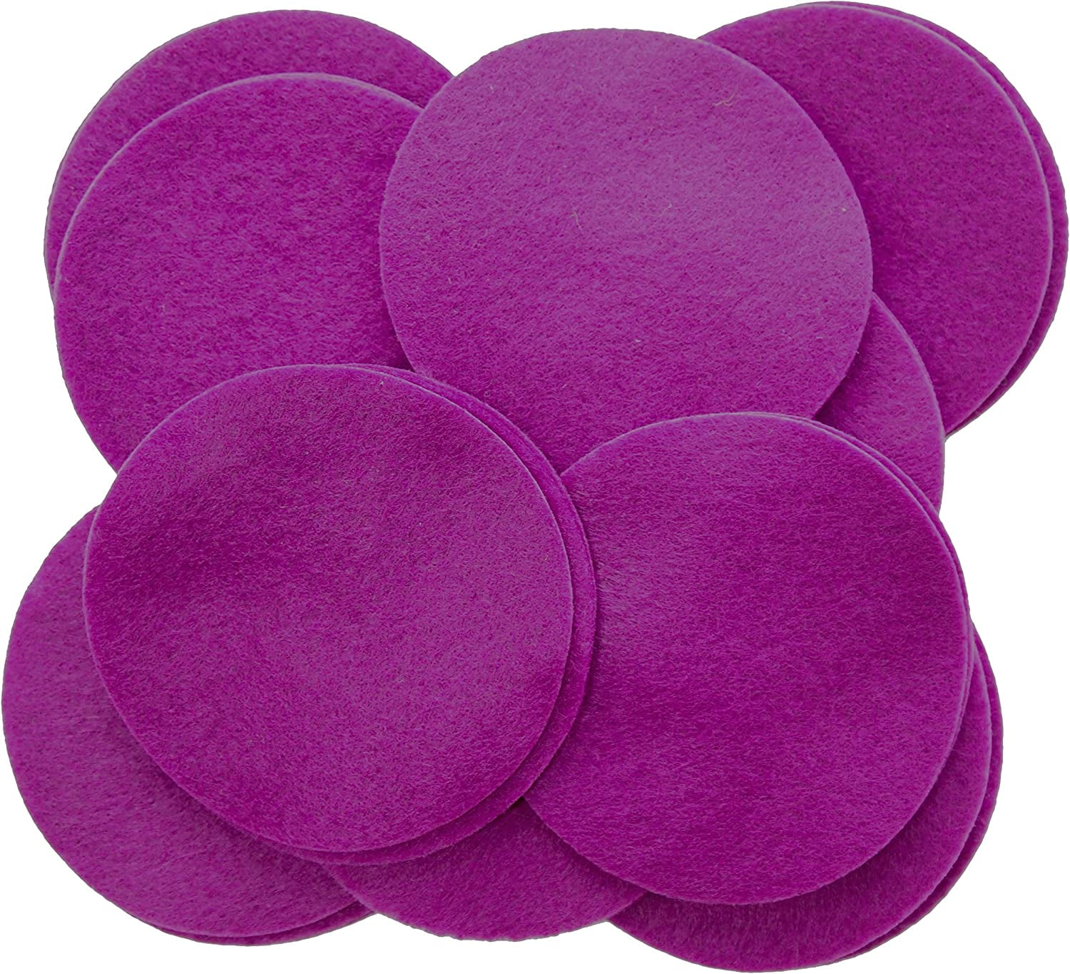 Playfully Ever After Magenta Craft Felt Circles (1 Inch - 100pc ...