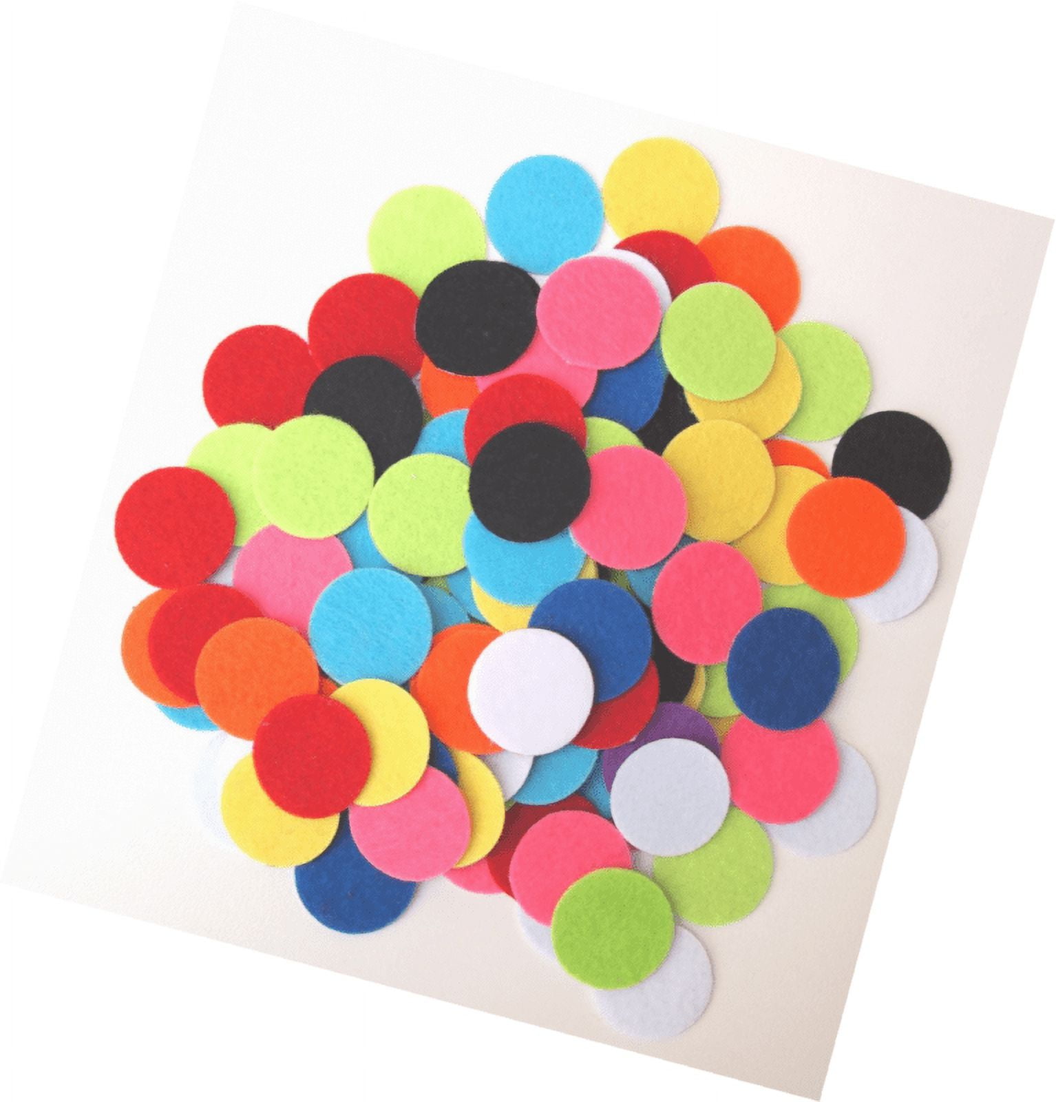 Playfully Ever After Mixed Color Assortment Felt Circle Stickers (1 ...