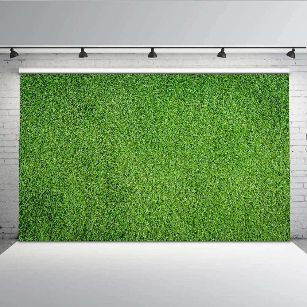 Playground Background for Photography Green Grass Photo Backdrop for ...