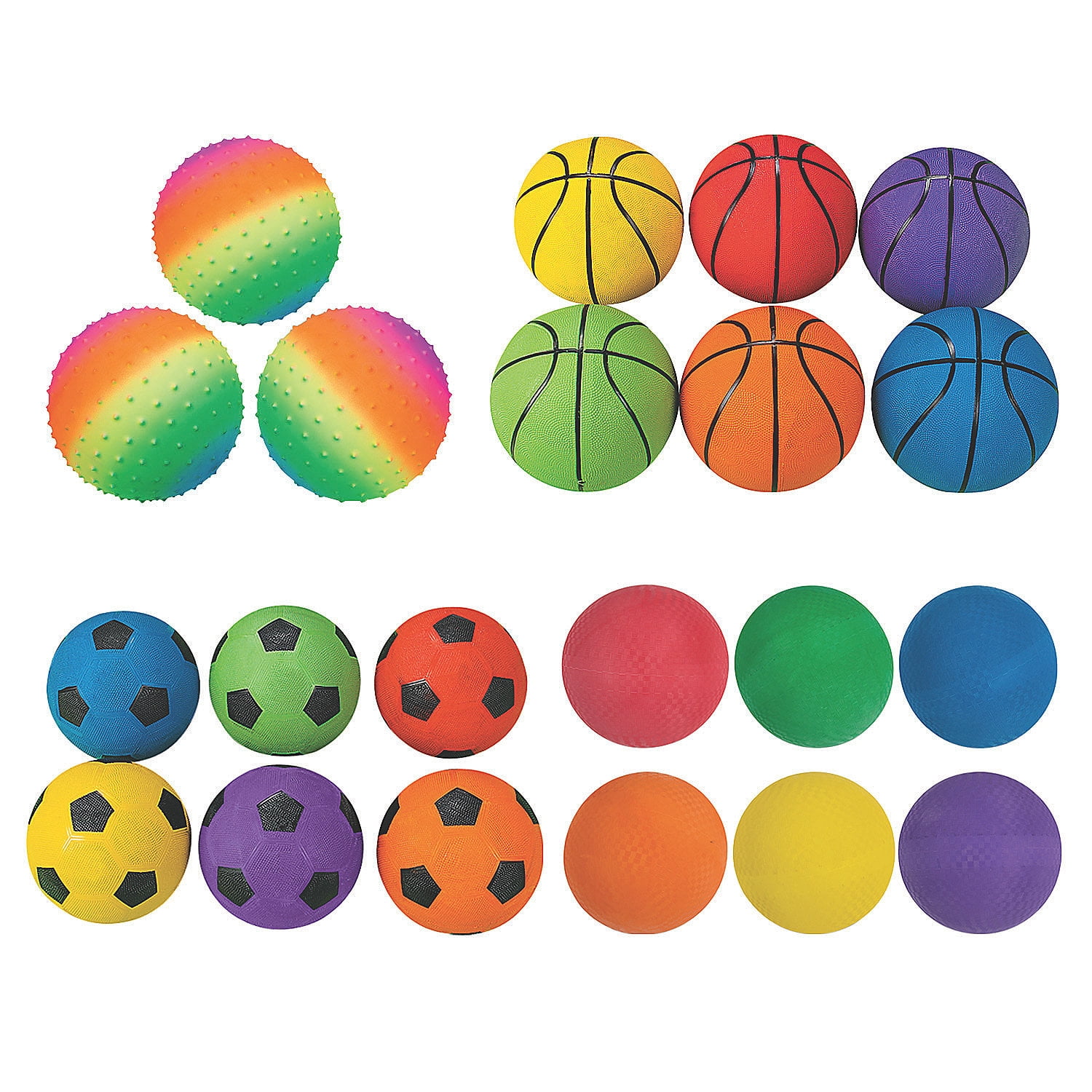 Playground Ball Assortment - 30 Pc - Walmart.com