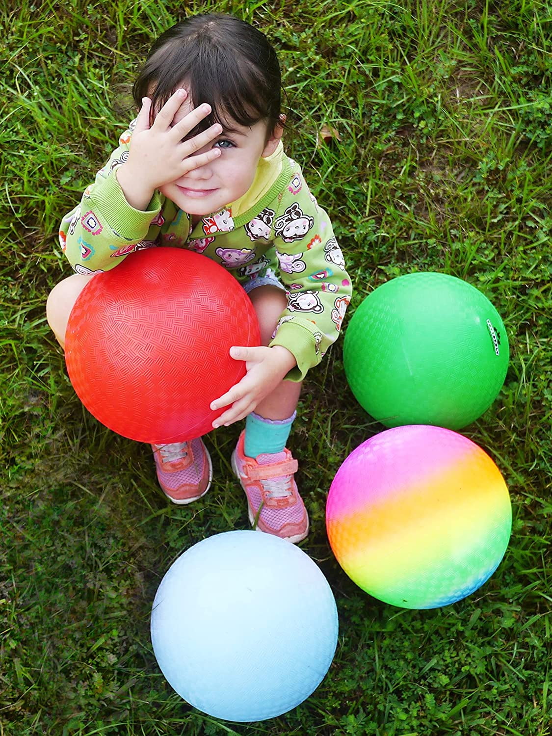 Playground Balls 10 inch (4 Colors) Best Bouncy Dodge Ball, Handball ...