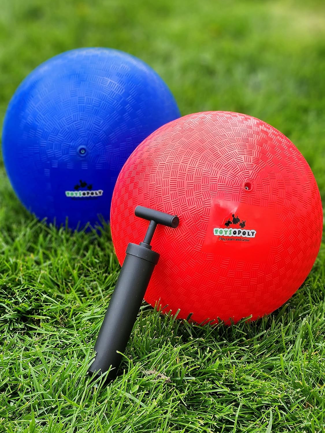 Playground Balls 13 Inch (2 Pack) Best Bouncy Dodge Balls, Handball ...