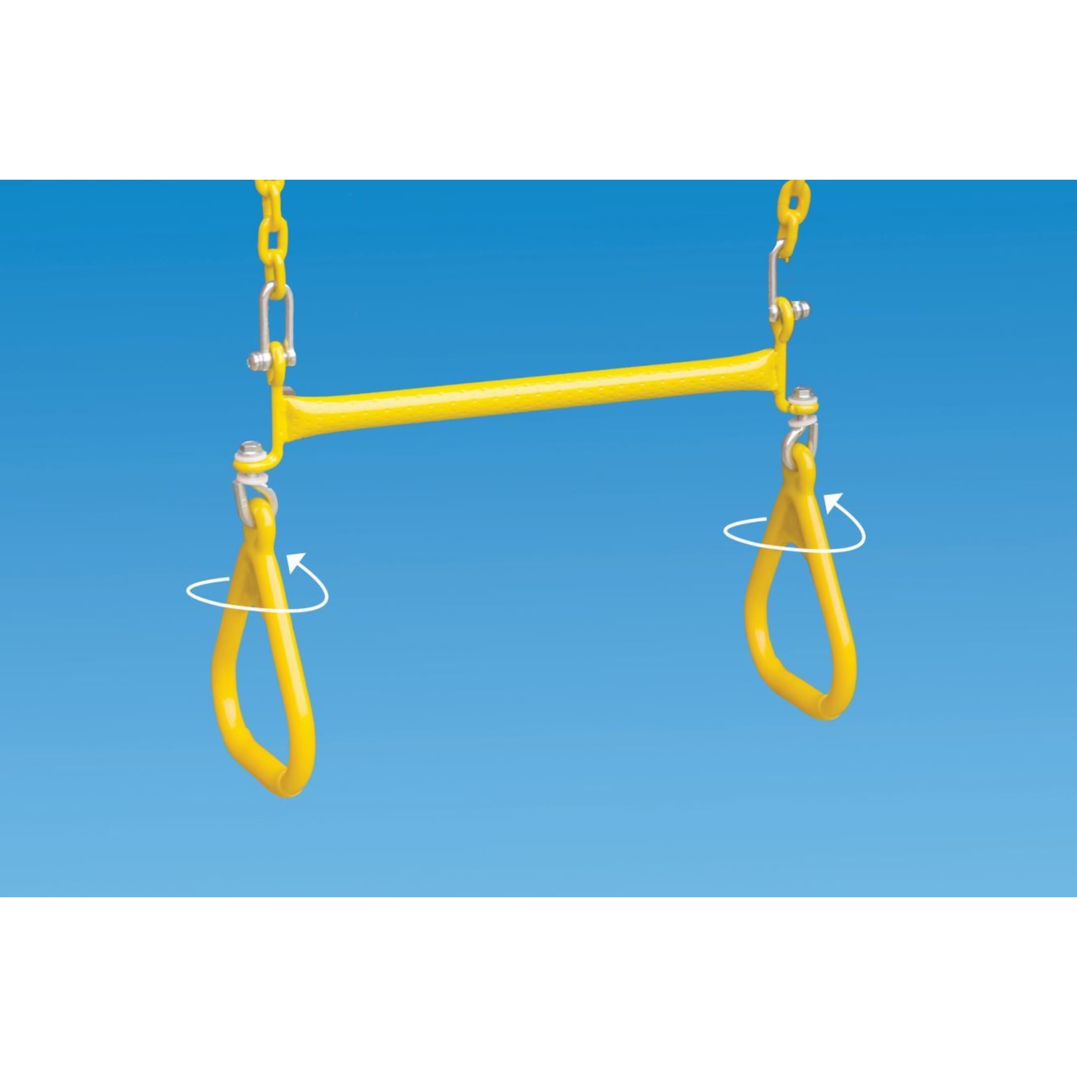 Playground One 360° Trapeze with Rings Yellow - 20" - Walmart.com