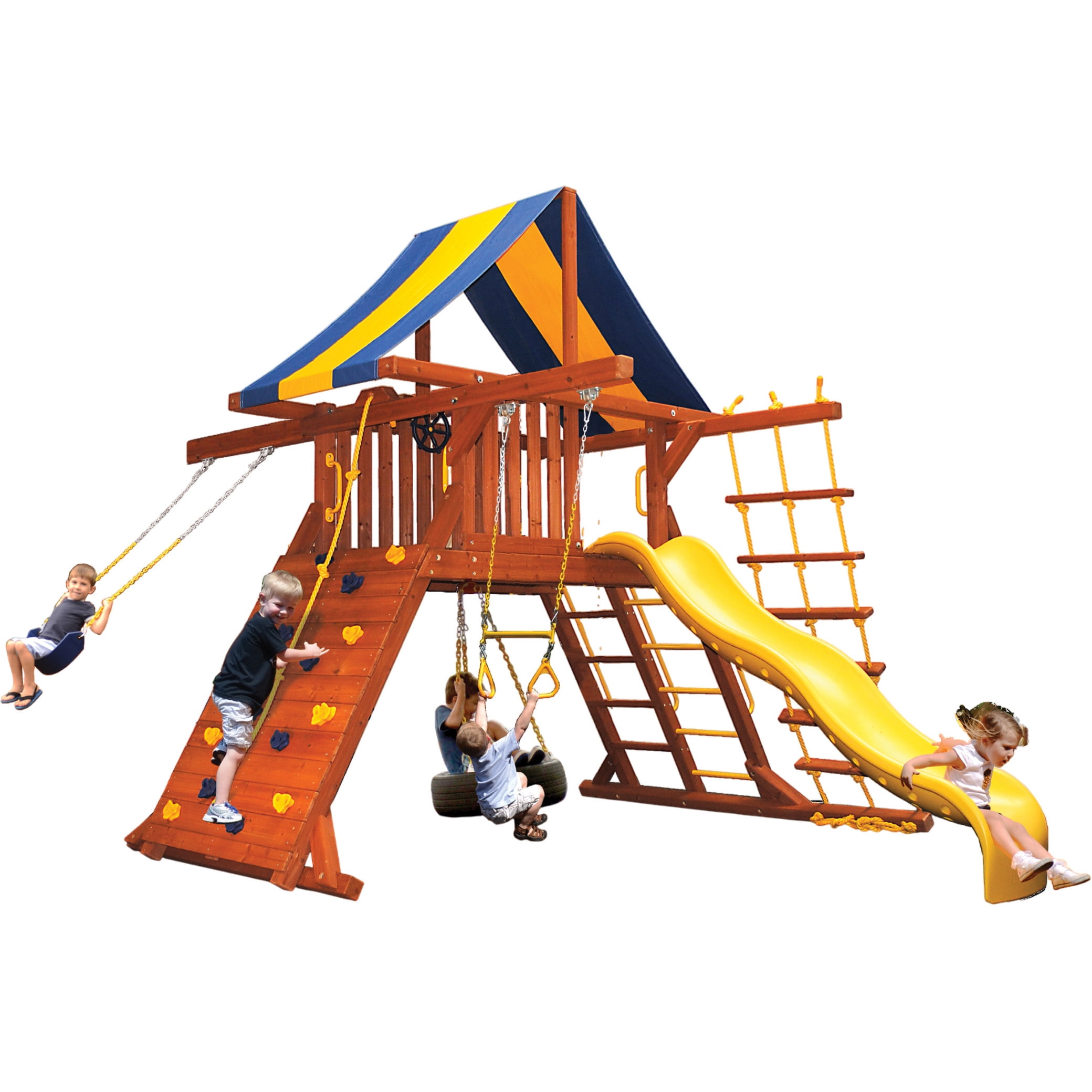 Playground One Original Playcenter with Double Swing Arm - Blue ...