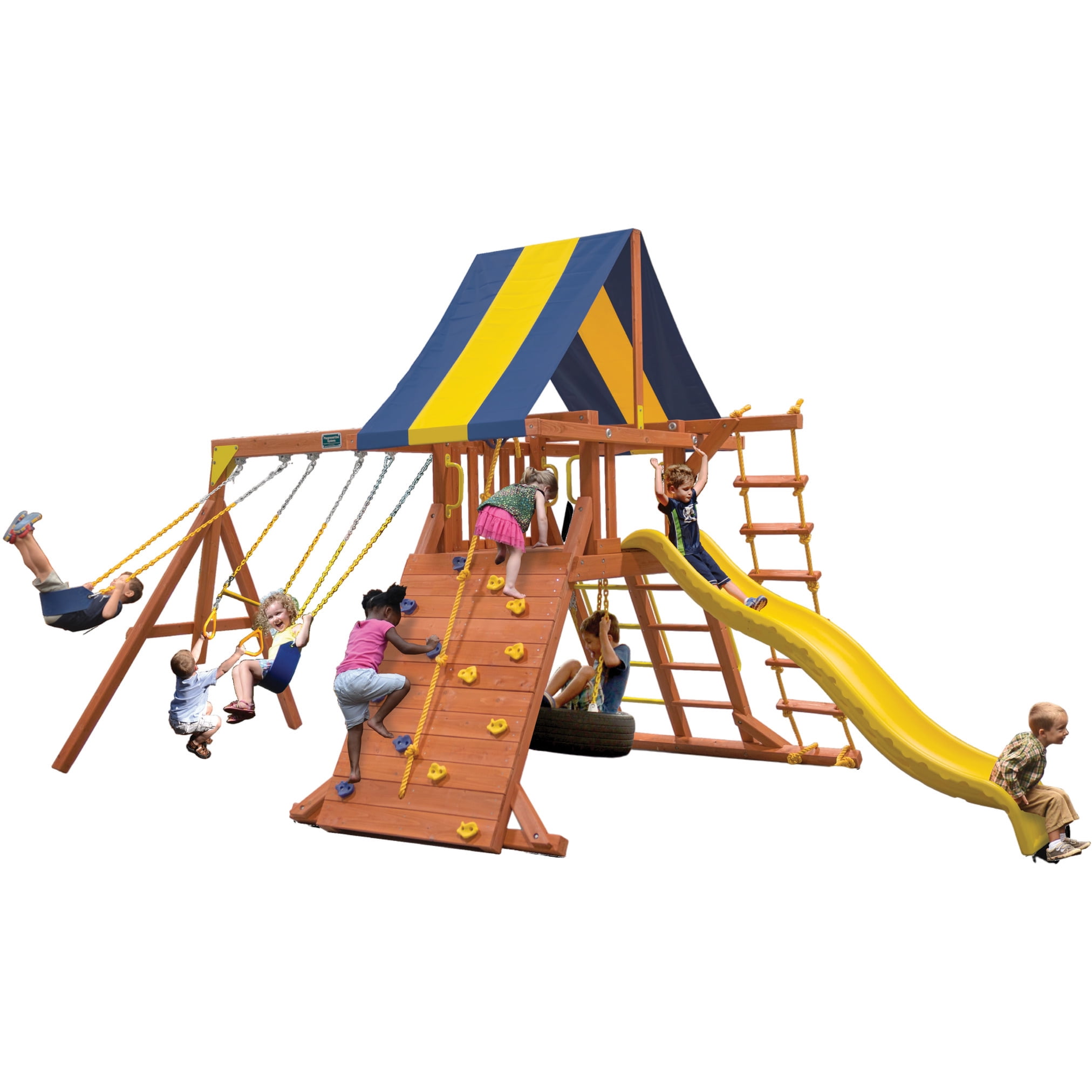 Playground One Original Swing Sets 4'10" Deck Playcenter - Combo 2 ...