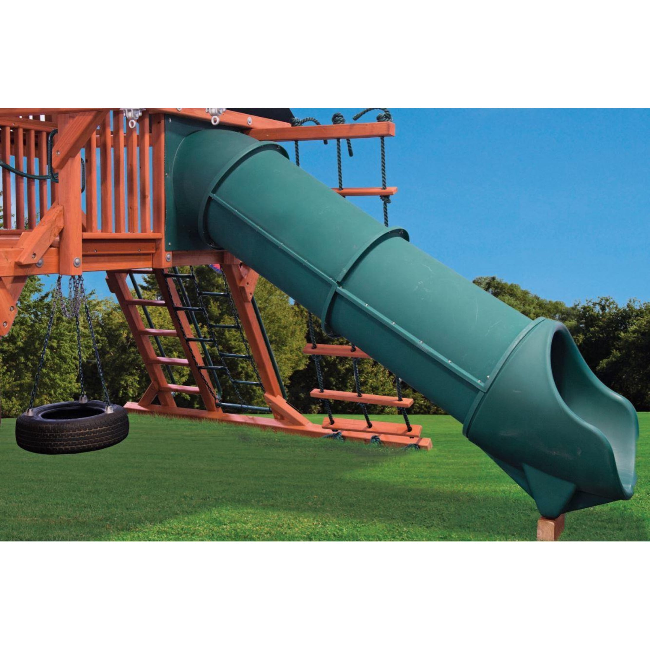 Playground One Straight Tube Slide Yellow - 5' Deck - Walmart.com