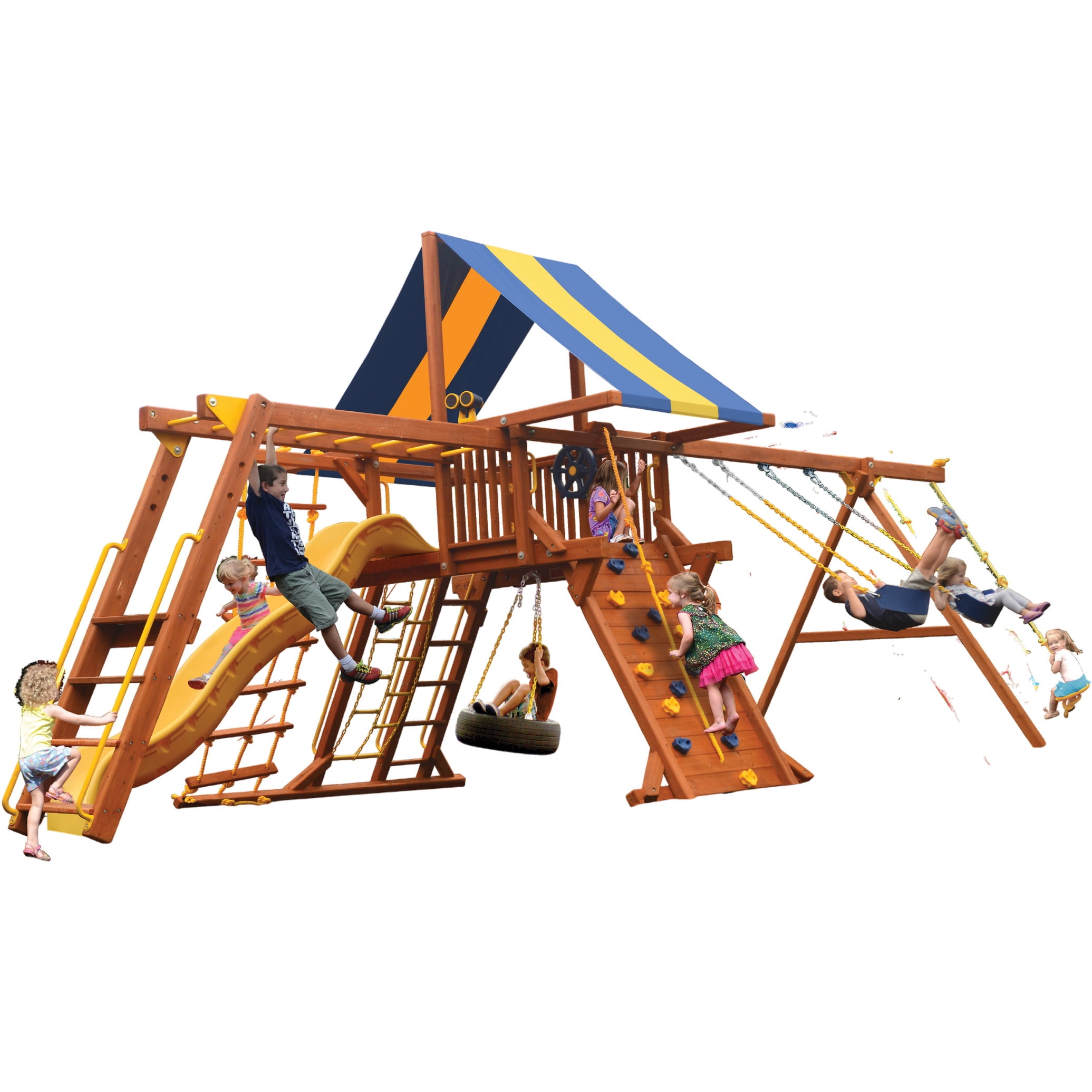 Playground One Swing Sets with Monkey Bars Playcenter Premier - 5' Deck ...
