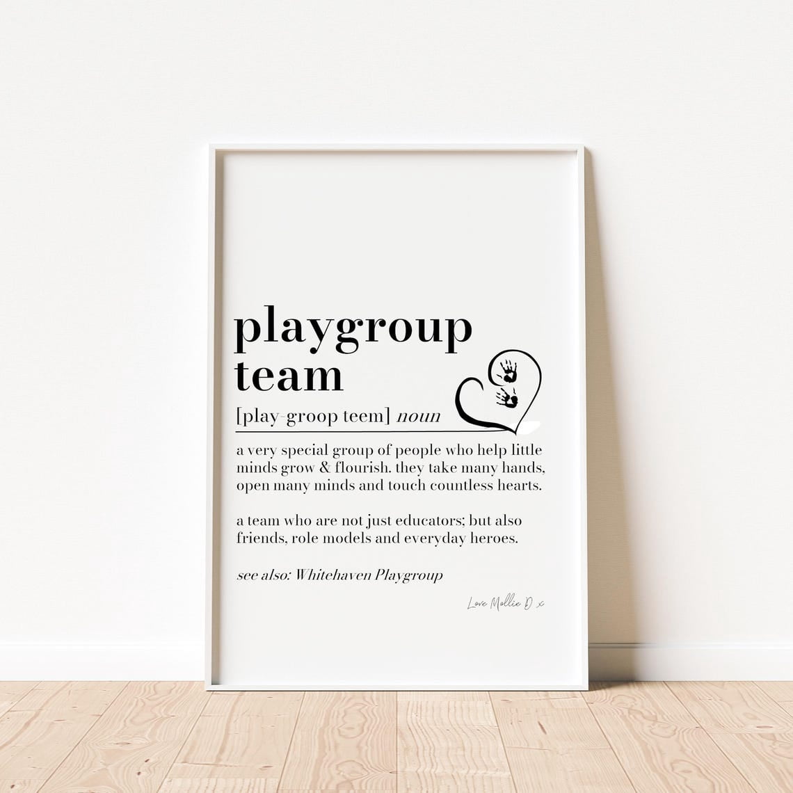Playgroup Team Definition Nursery Teacher Thank Leaving End of Term ...
