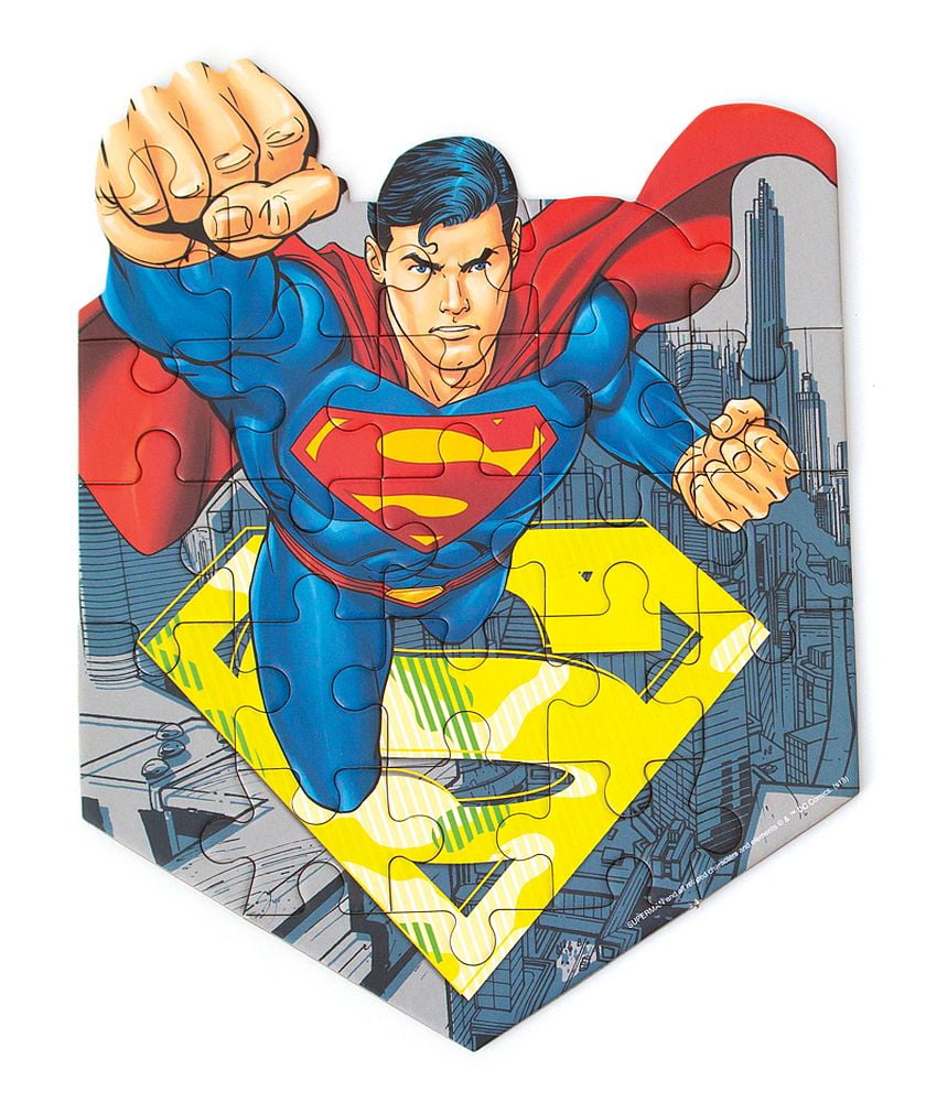 Playhouse DC Comics Superman 24-piece Die-Cut Shaped Mini Puzzle for ...