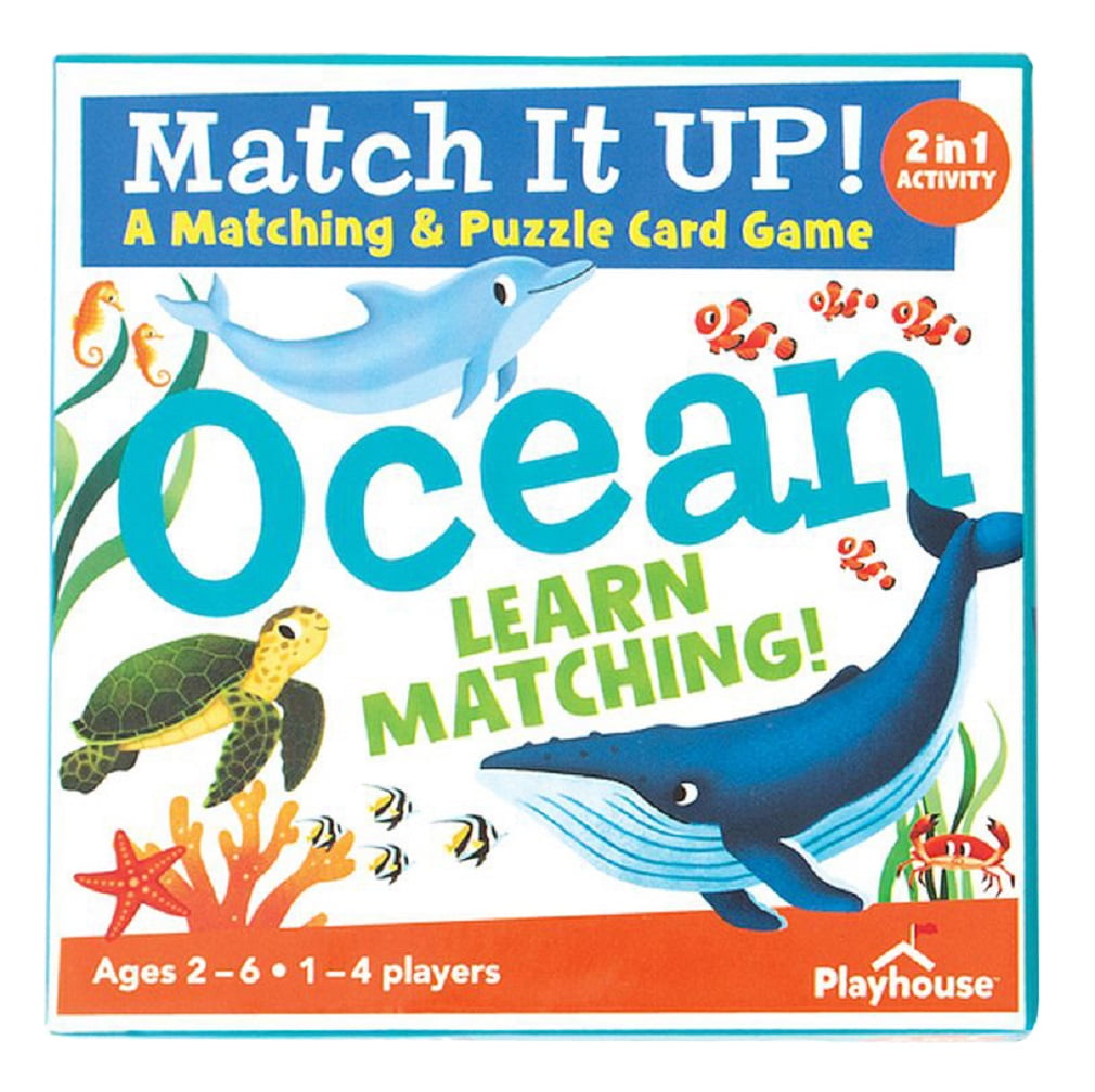 Playhouse Match it UP! Ocean Preschool Matching & Puzzle Card Game for ...