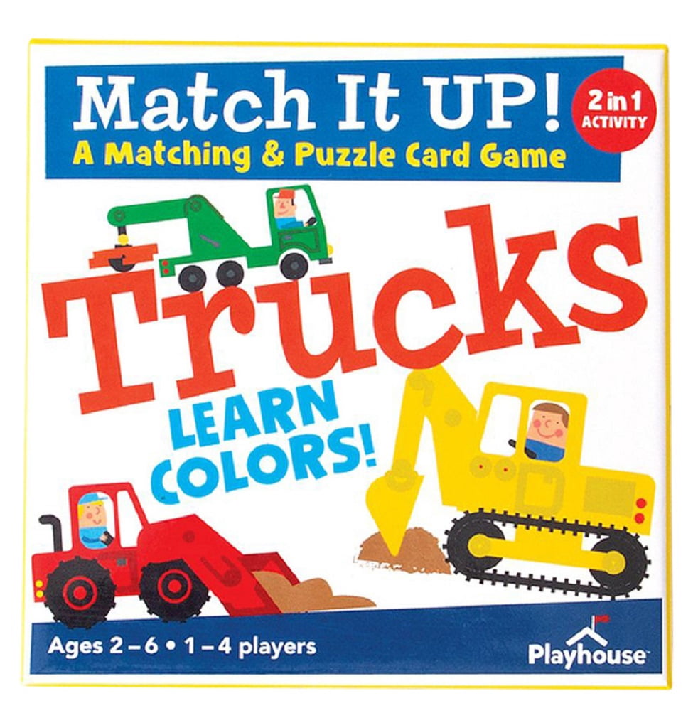 Playhouse Match it UP! Trucks Preschool Color Matching & Puzzle Card ...
