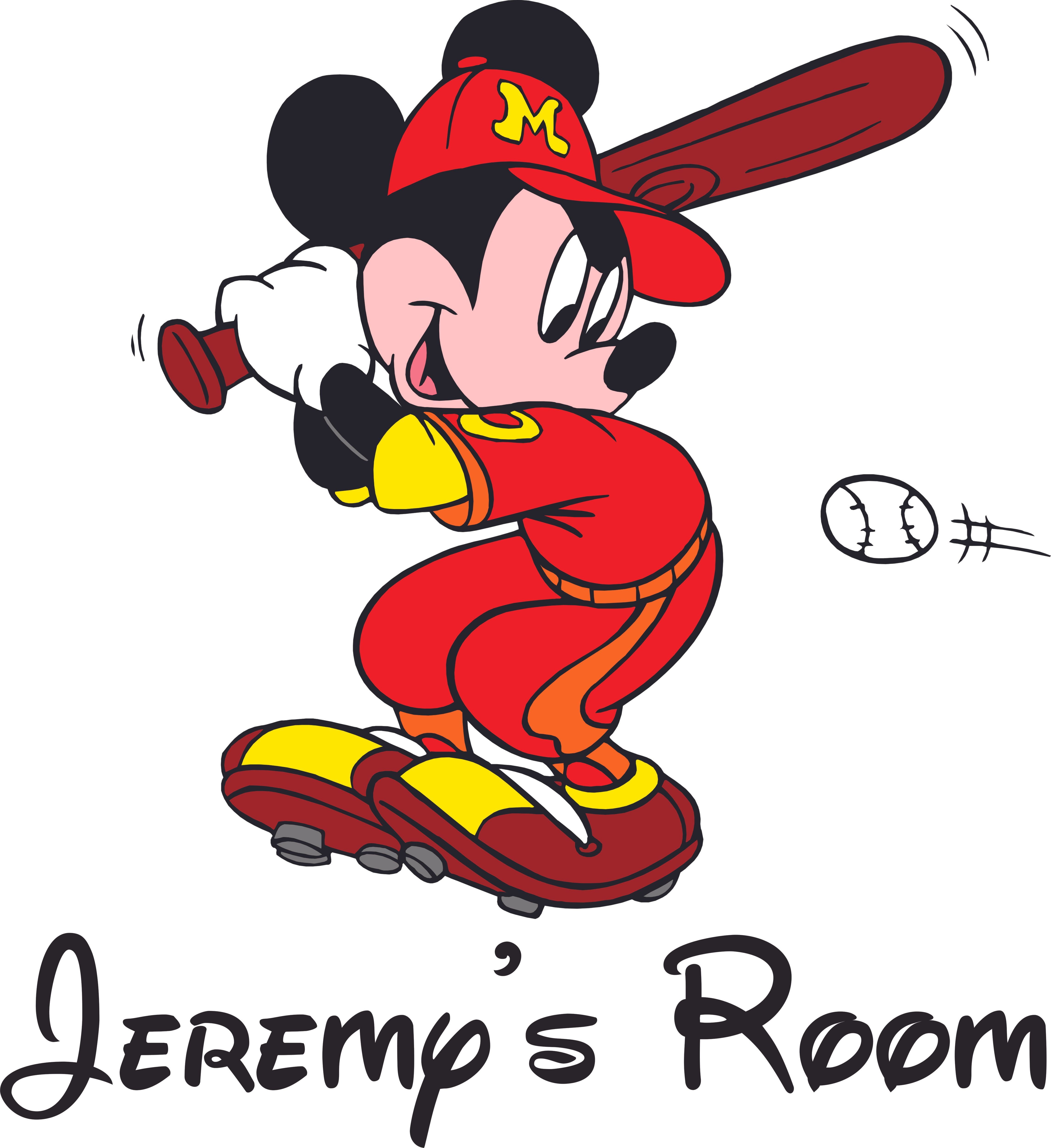 Playing Baseball Decal Childrens Wall Decal - Custom Vinyl Wall Art ...
