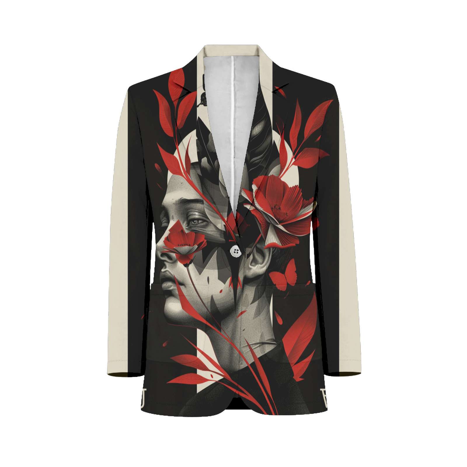 Playing Card Art Men's Suit Blazer Casual Party Wear Slim Fit Suit ...