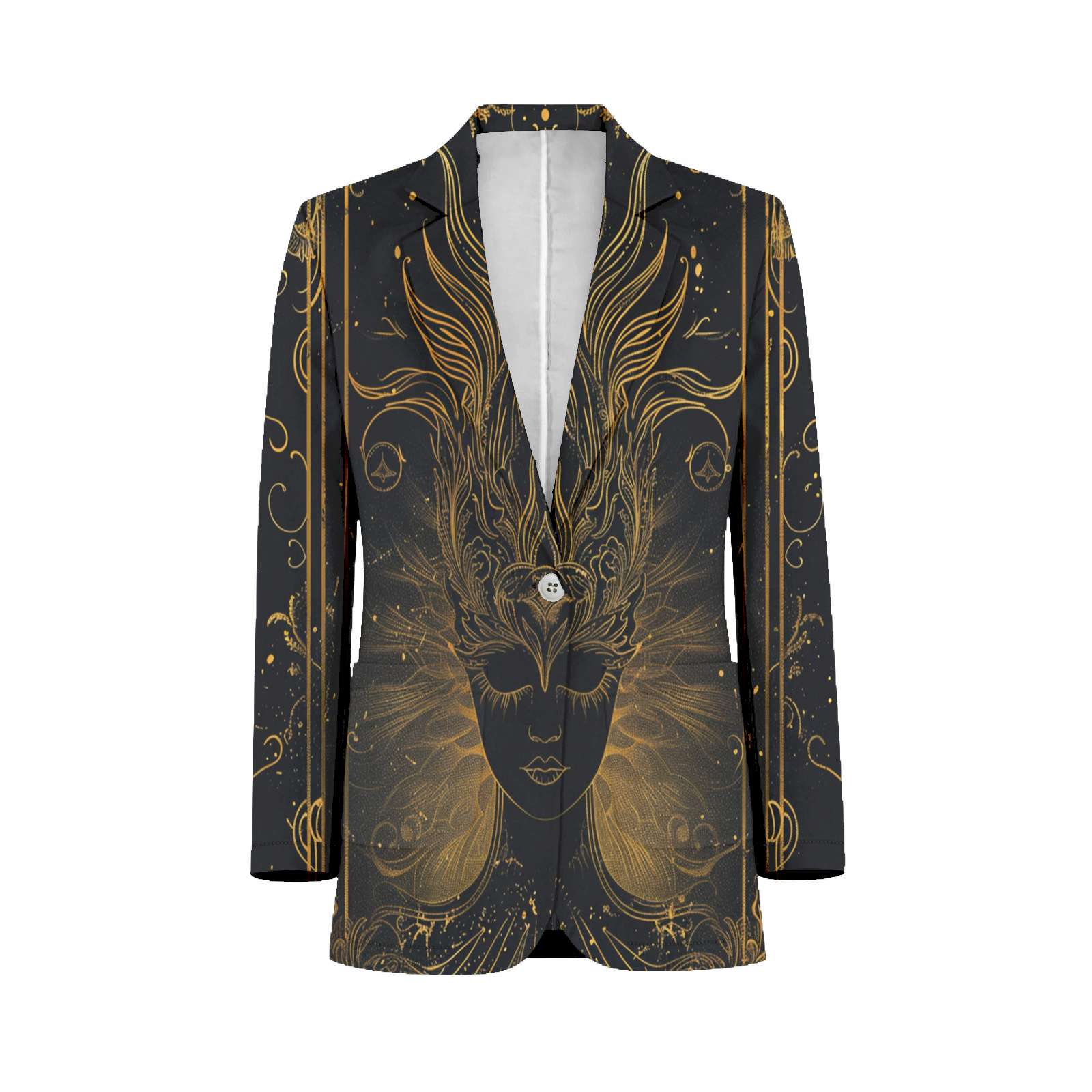 Playing Card Art Men's Suit Blazer Casual Party Wear Slim Fit Suit ...