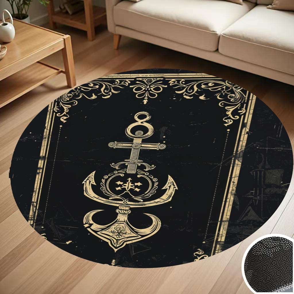 Playing Card Art Round Carpet Living Room Bedroom Home Decoration ...