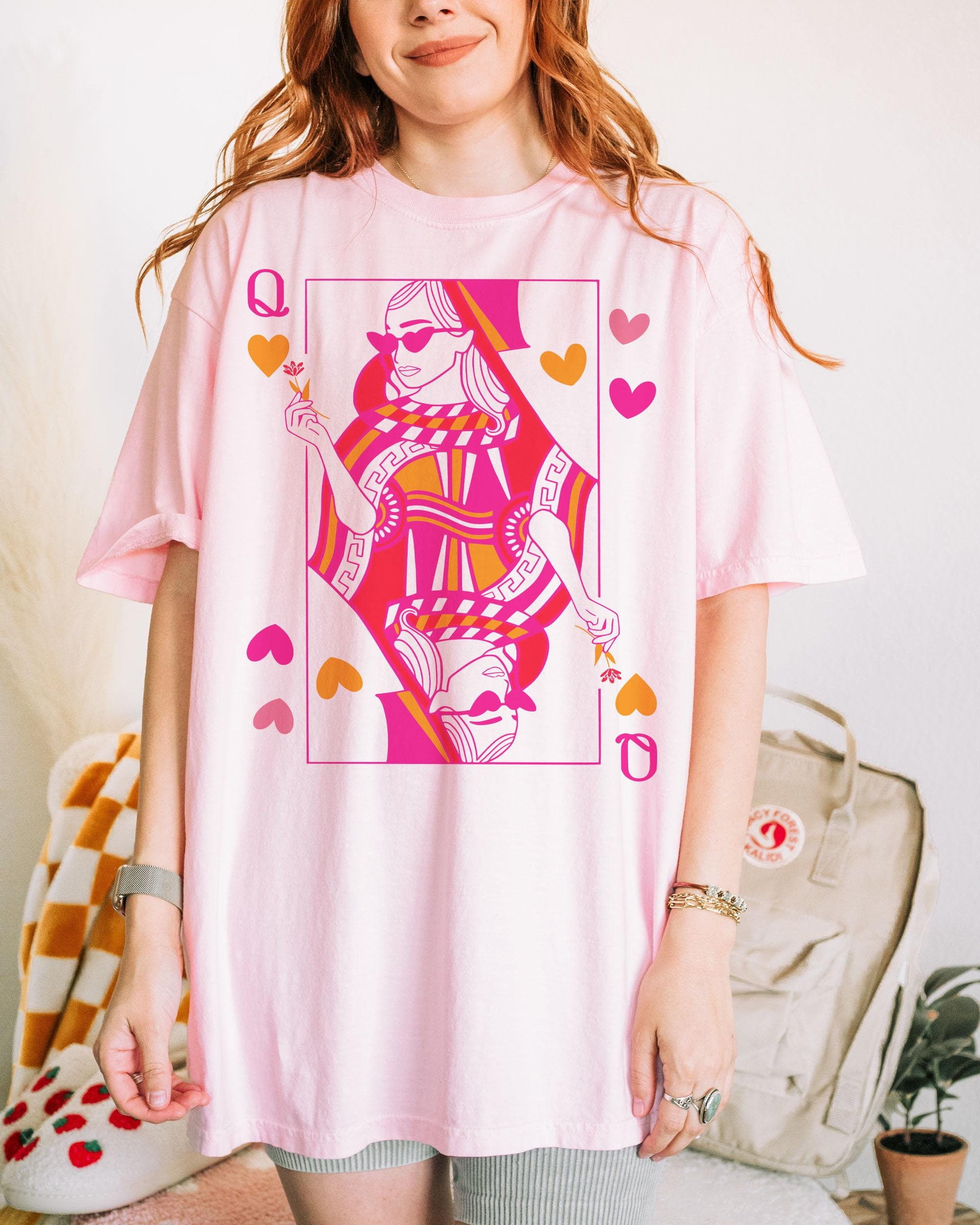 Playing Card Shirt, Queen Card TShirt, Hearts T Shirt, Valentines Day ...