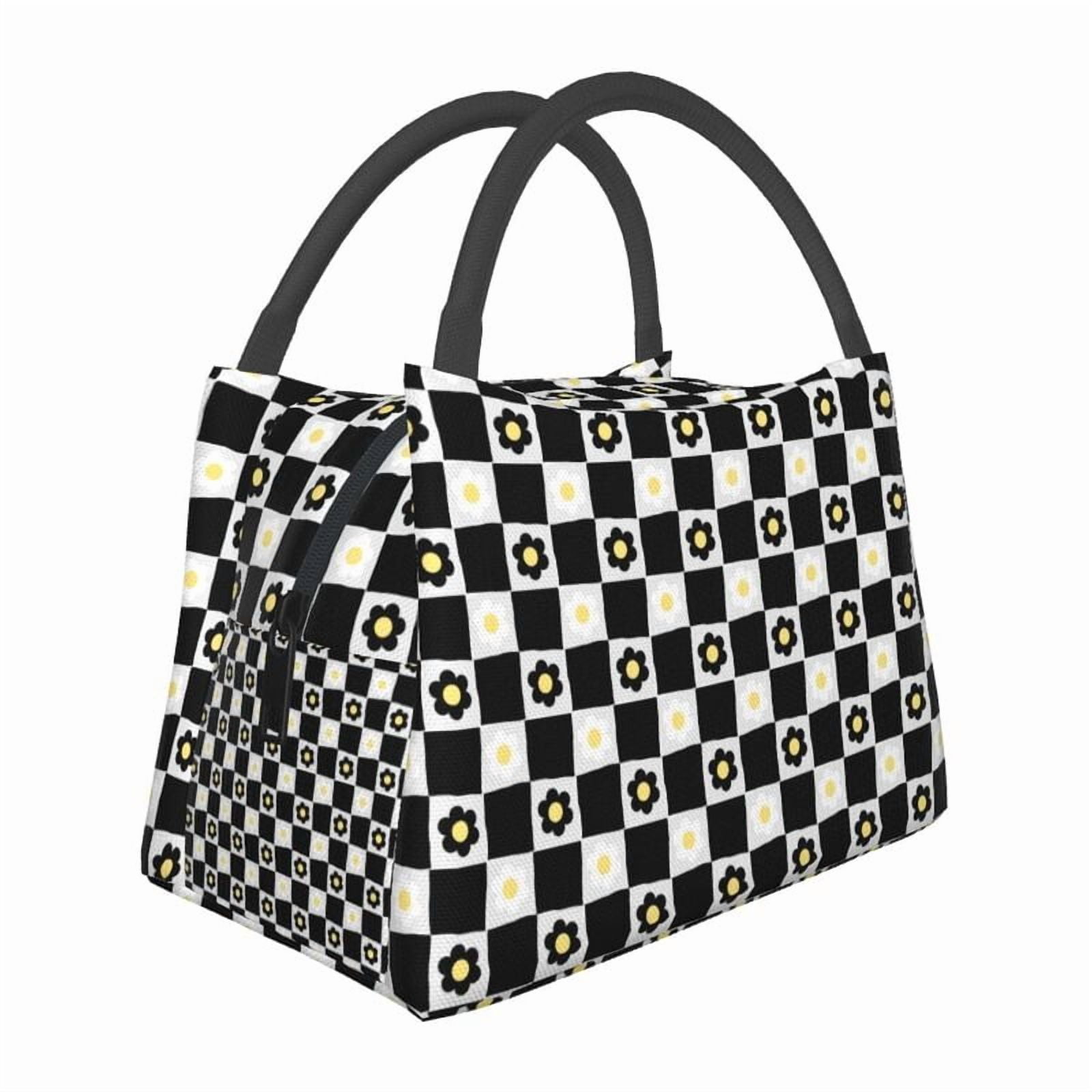 Playing Card Suits Checkerboard Lunch Box for Women Checkered Thermal ...