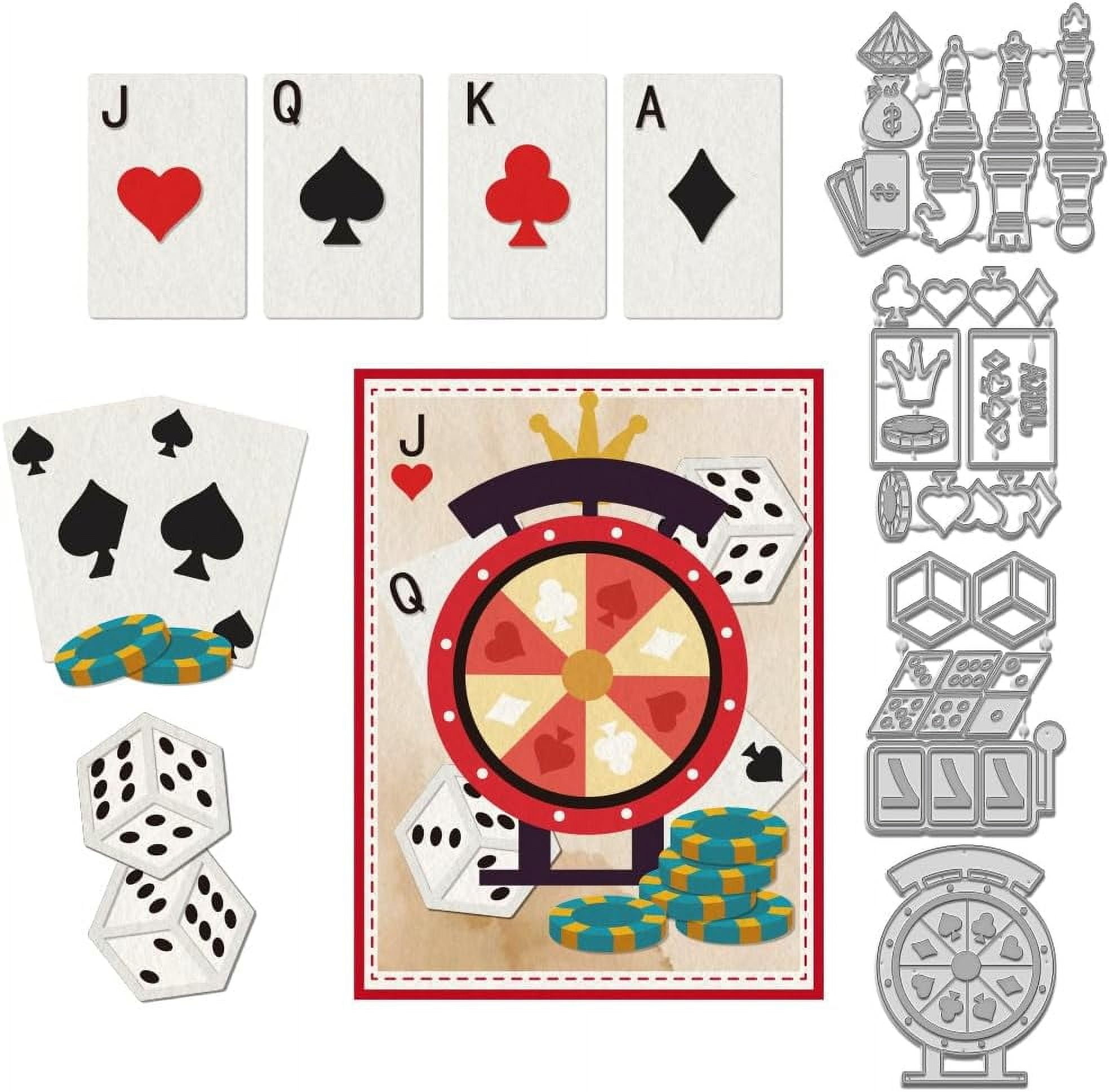 Playing Card Theme Carbon Steel Cutting Dies Stencils for DIY ...