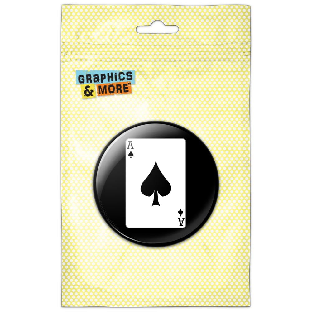 Playing Cards Ace of Spades Refrigerator Button Magnet - Walmart.com