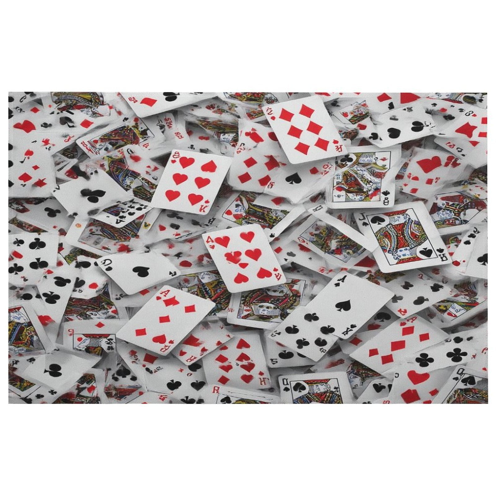 Playing Cards Background Adult Home Decor Bedroom Living Room Crystal ...