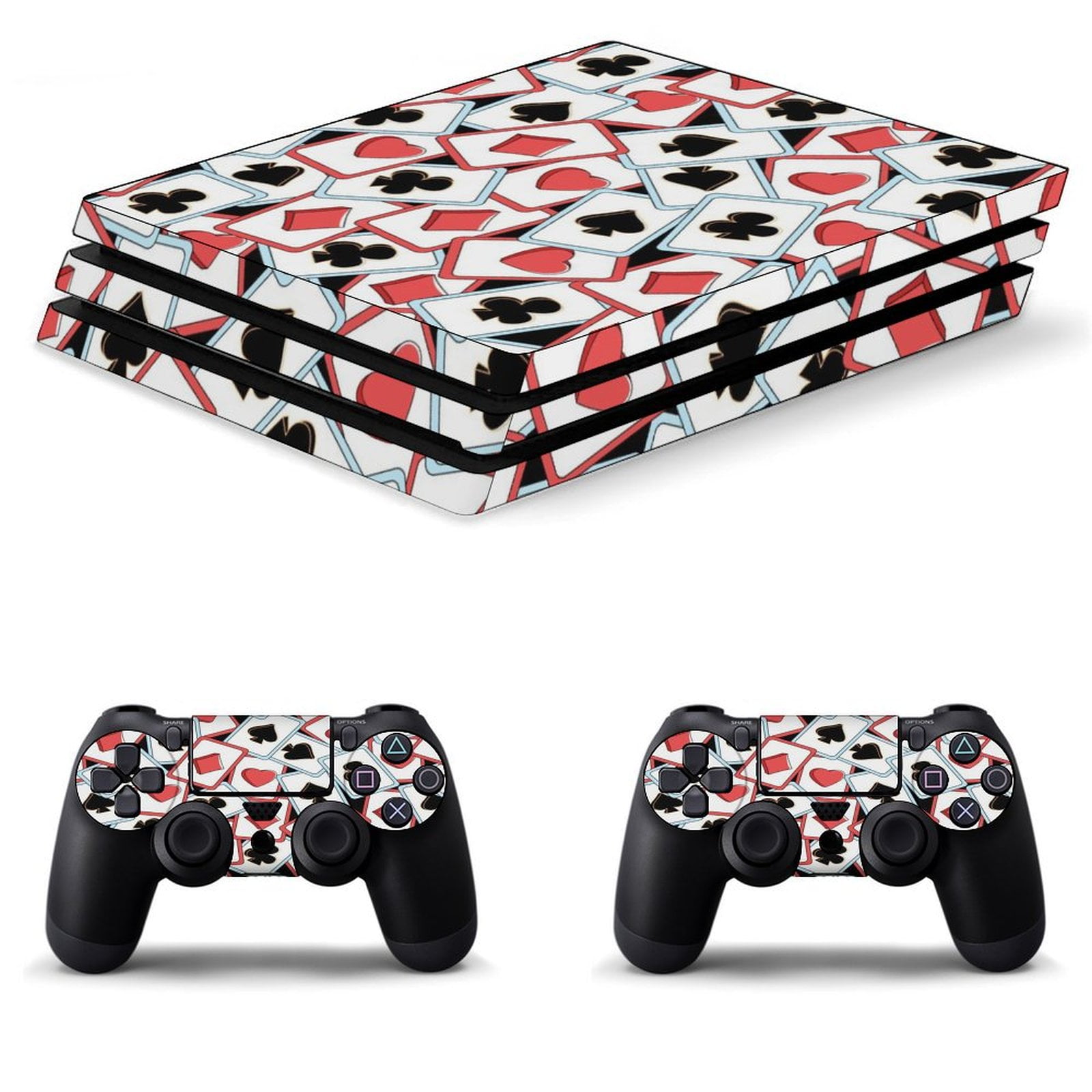 Playing Cards Heart PS4/PS4 Pro/PS4 Slim Skin Sticker For Console And ...
