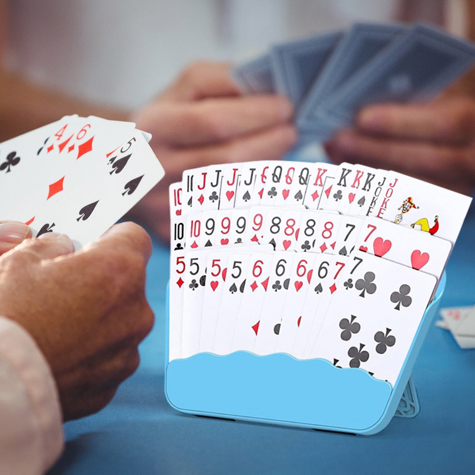 Playing Cards Holders Stands Decks w/Foldable Tabletop Stand, for Poker Cards, Playing Card ...