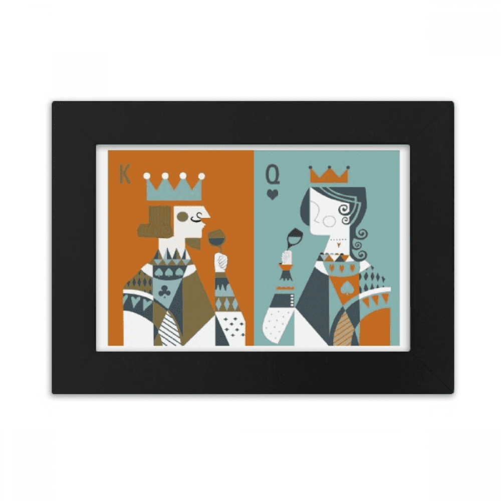 Playing Cards Illustration K Q Pattern Desktop Photo Frame Ornaments ...