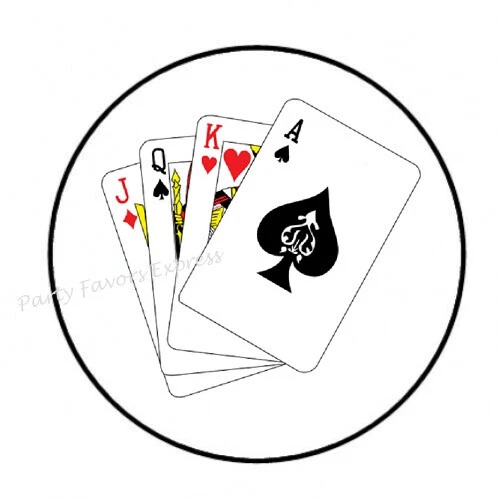 Playing Cards Poker Casino Stickers Party Favors Phone Decal Water ...