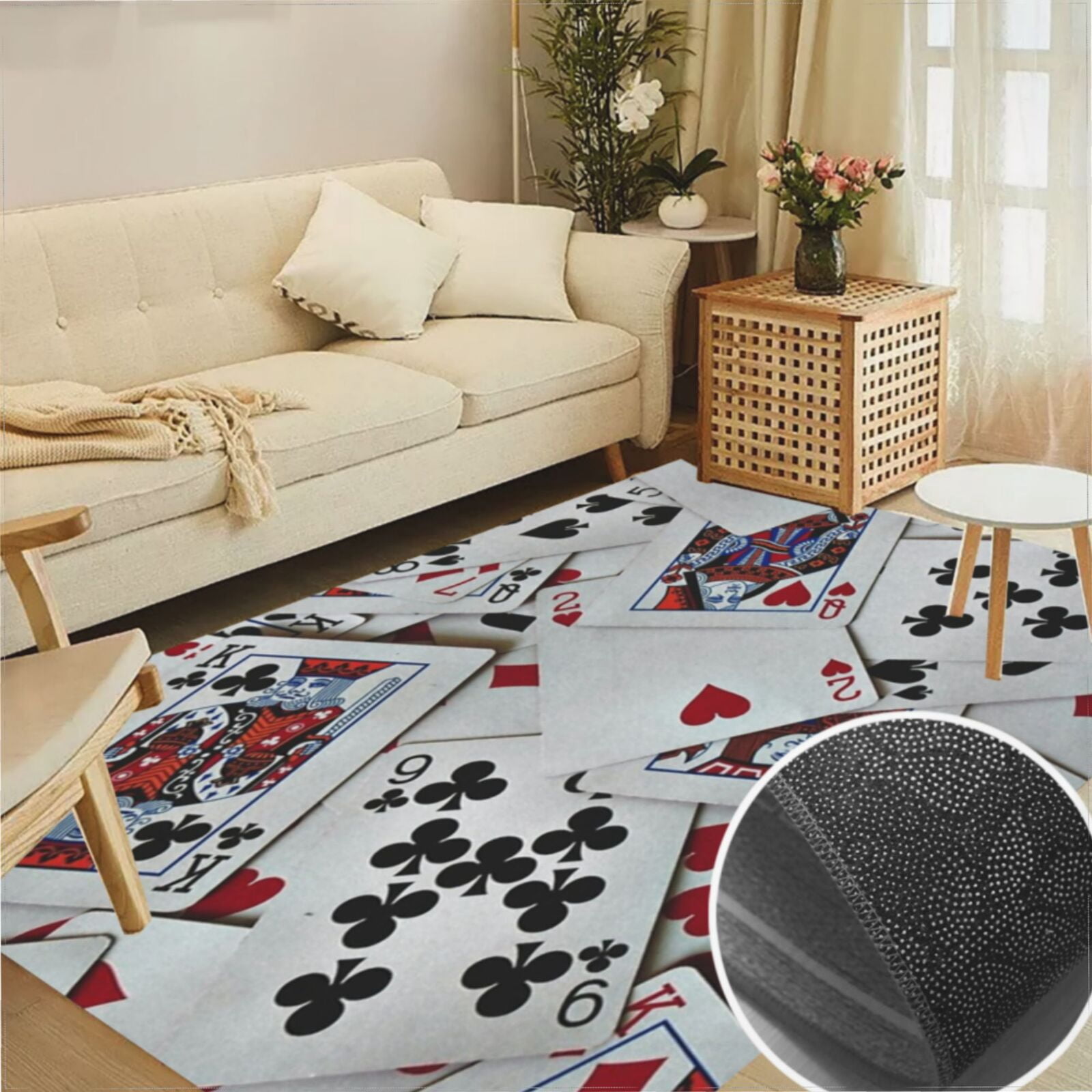 Playing Cards Poker Games Queen King Adult Home Decor Bedroom Living ...