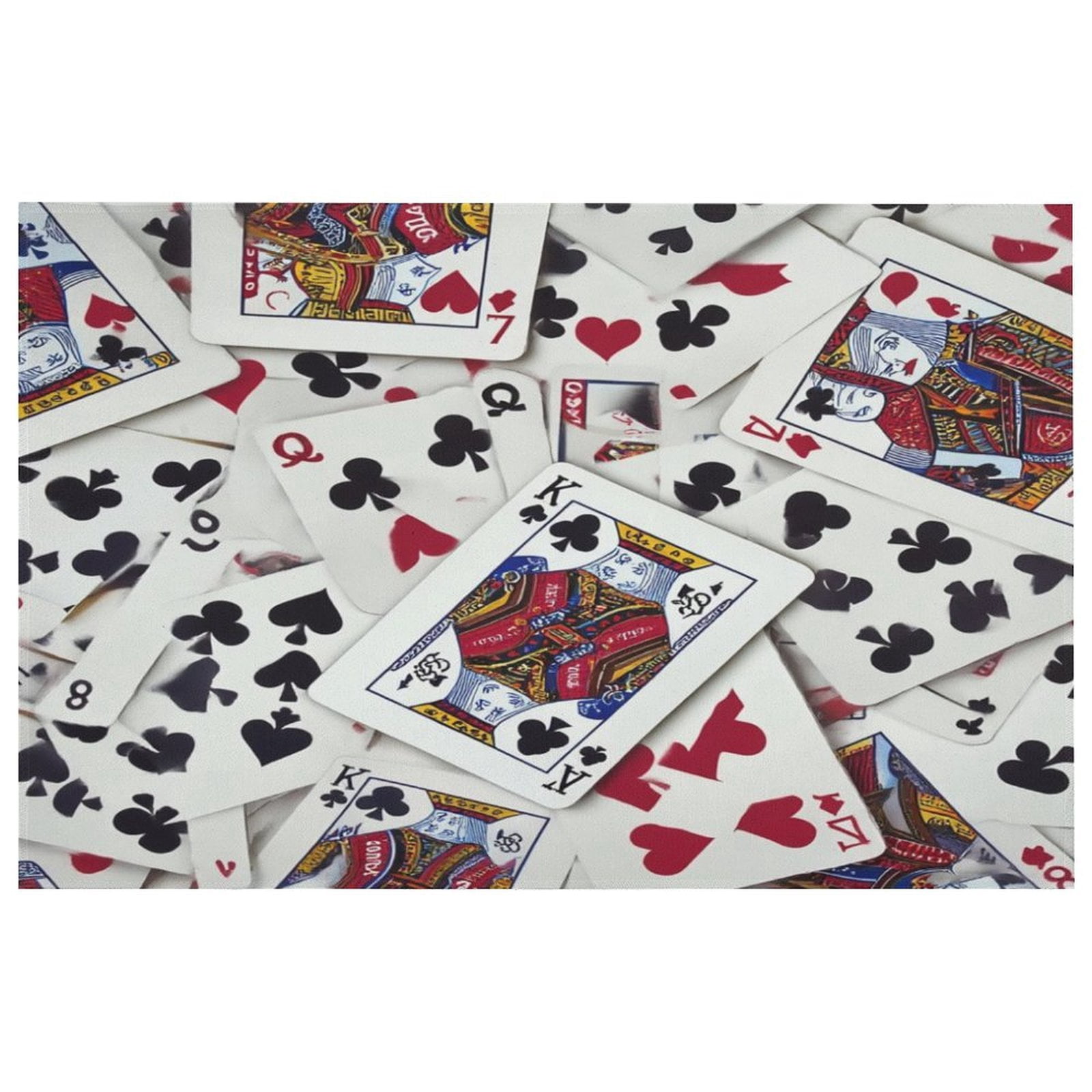 Playing Cards Poker Games Queen King Adult Home Decor Bedroom Living ...