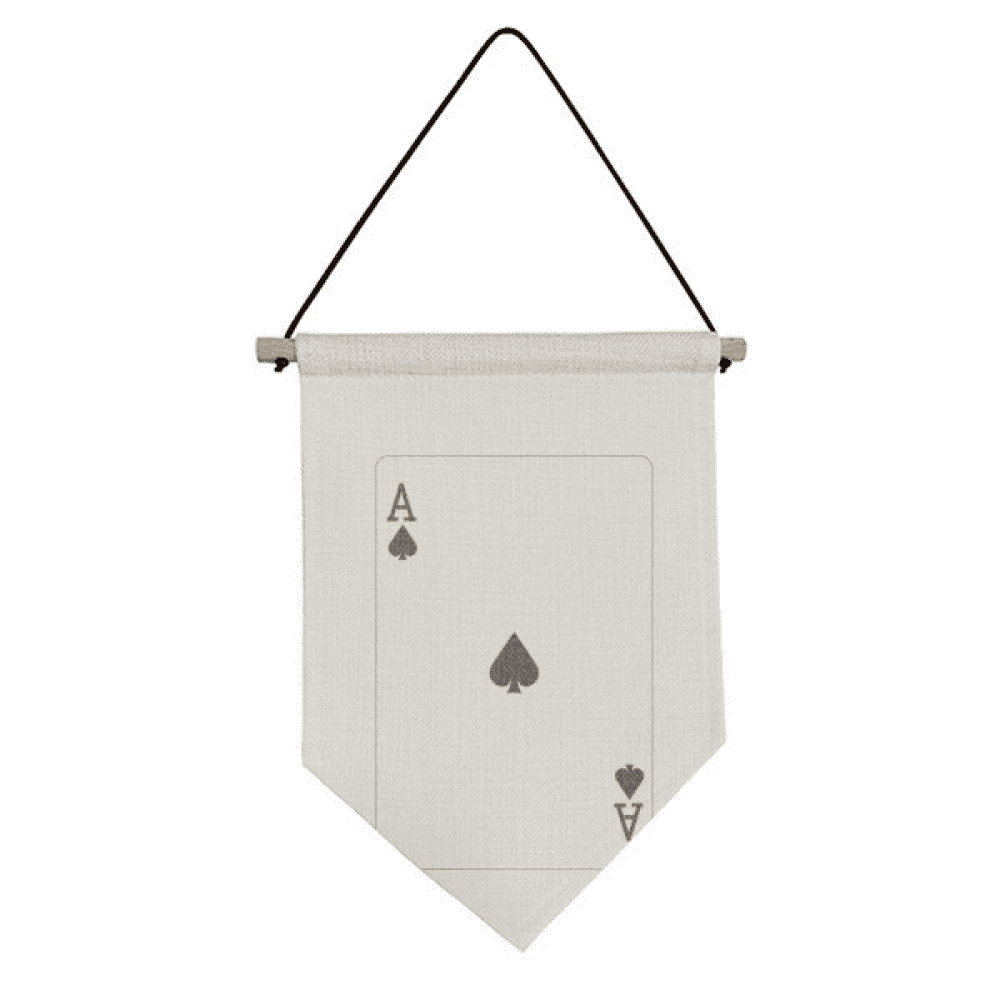 Playing Cards Spade A Pattern Canvas Flag Hanging Wall Art Decor Banner ...