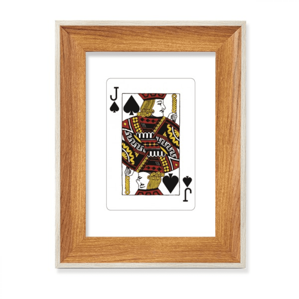 Playing Cards Spade J Pattern Desktop Wooden Photo Frame Display ...