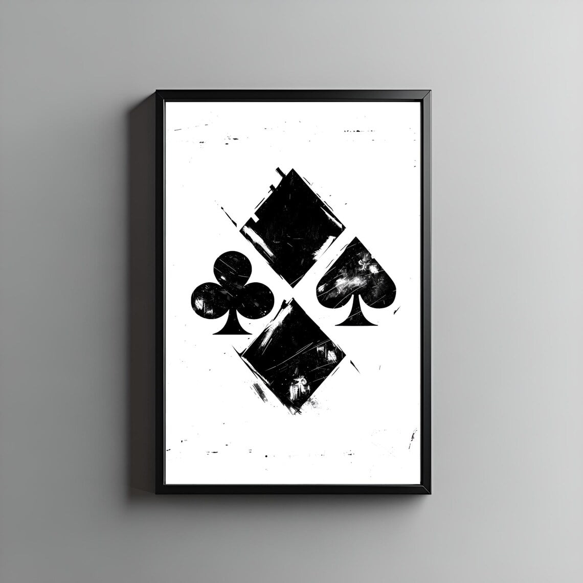 Playing Cards Wall Art – Modern Deck Of Cards Design – Art, Original ...