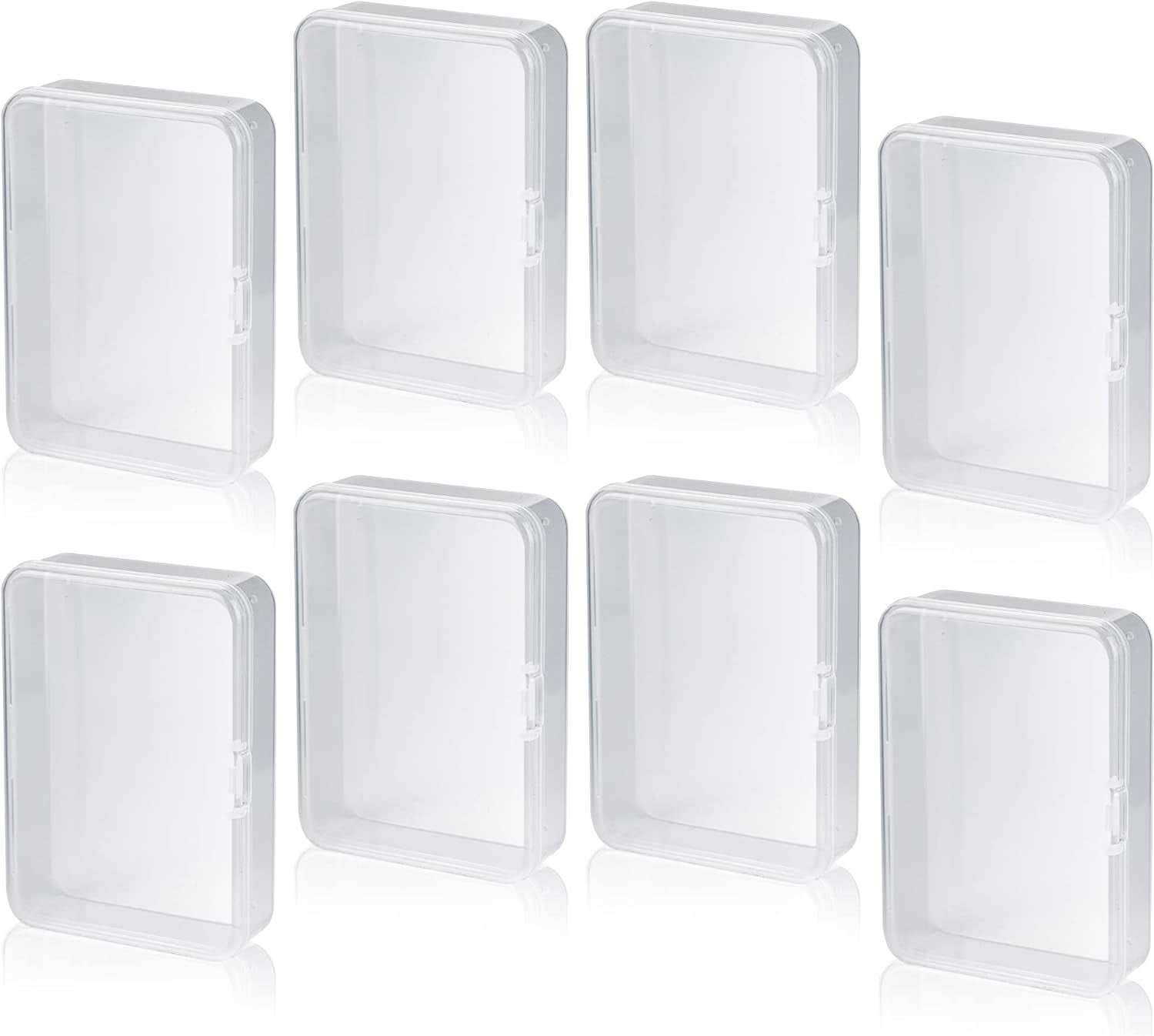 Playing Deck Card Cases,8pcs Clear Plastic Trading Card Storage Box ...