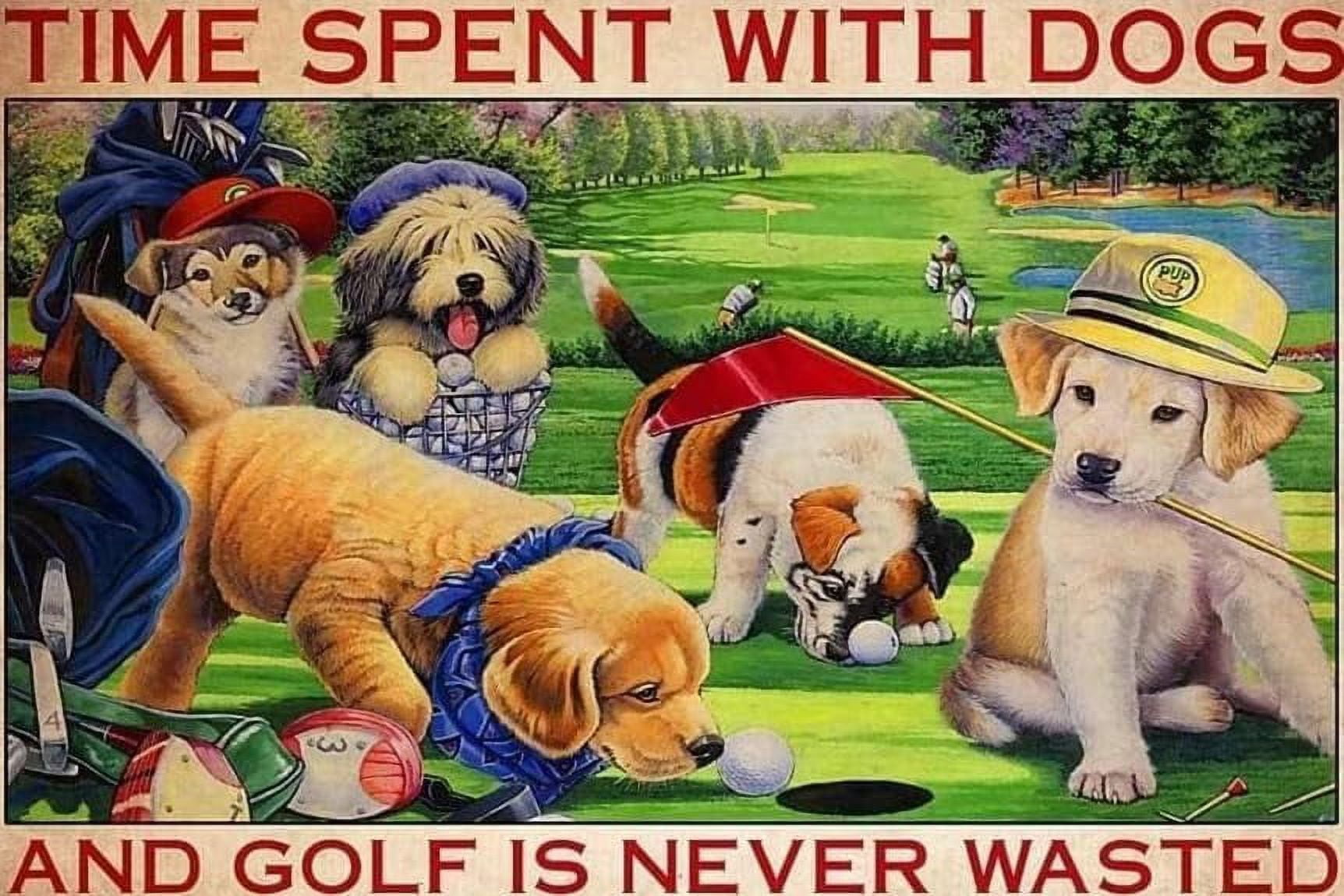 Playing Golf Time with Dogs and Golf Balls is Never Wasted on Puzzles ...