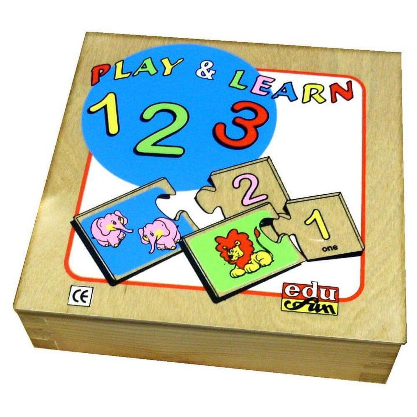 Playing and Learning English Numbers Wooden Puzzle العب وتعلم الأرقام ...