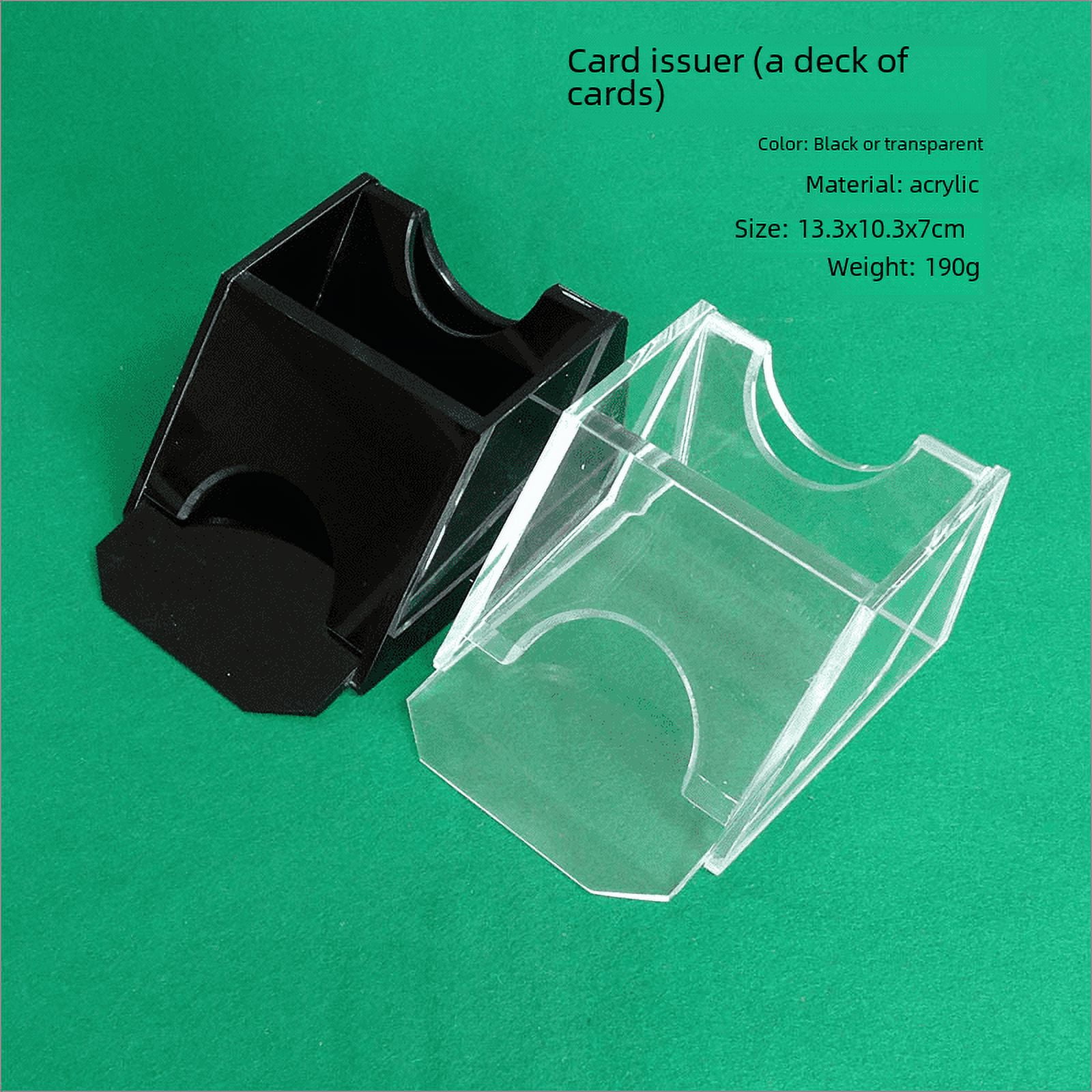 Playing card dealer dealer manual black or transparent can hold 1 deck ...