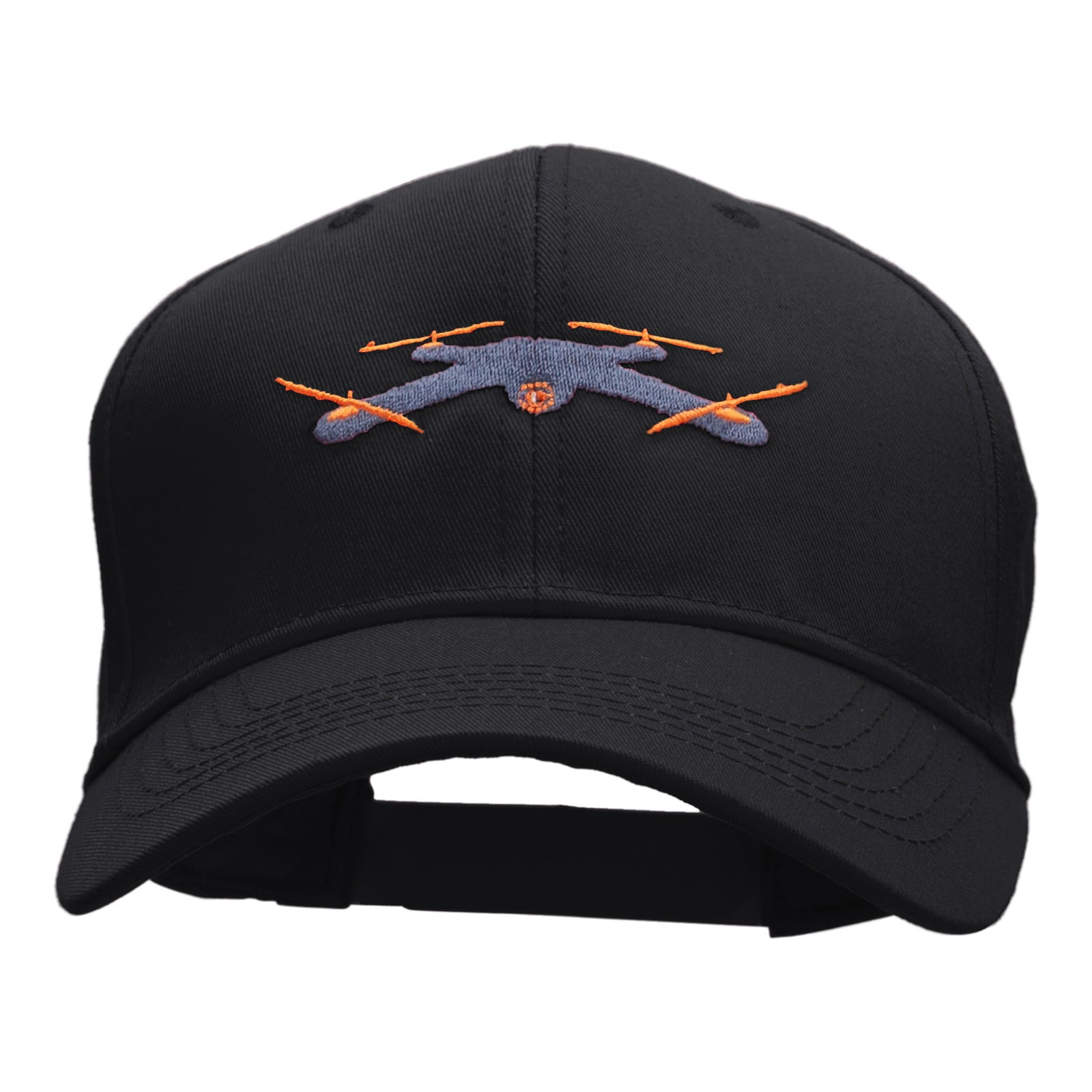 Playing with Drone Embroidered Six Panels Pro Style Cap - Black OSFM ...