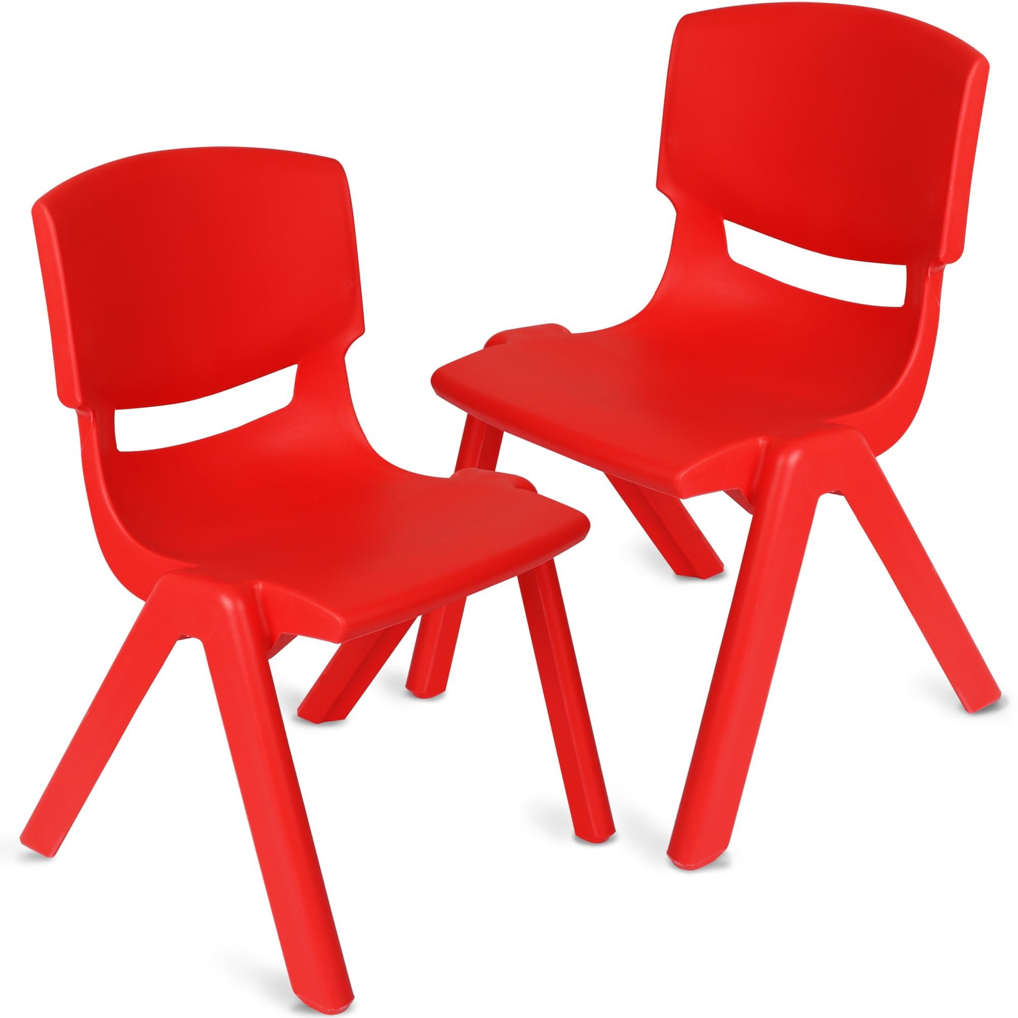 Playkidiz Kids Plastic Chair Set of 2- Preschool Chairs for Toddlers ...