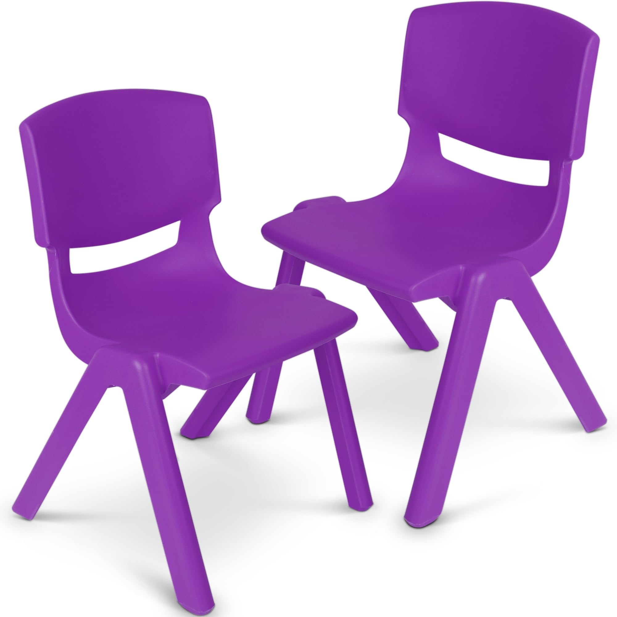 Playkidiz Kids Plastic Chair Set of 2- Preschool Chairs for Toddlers ...