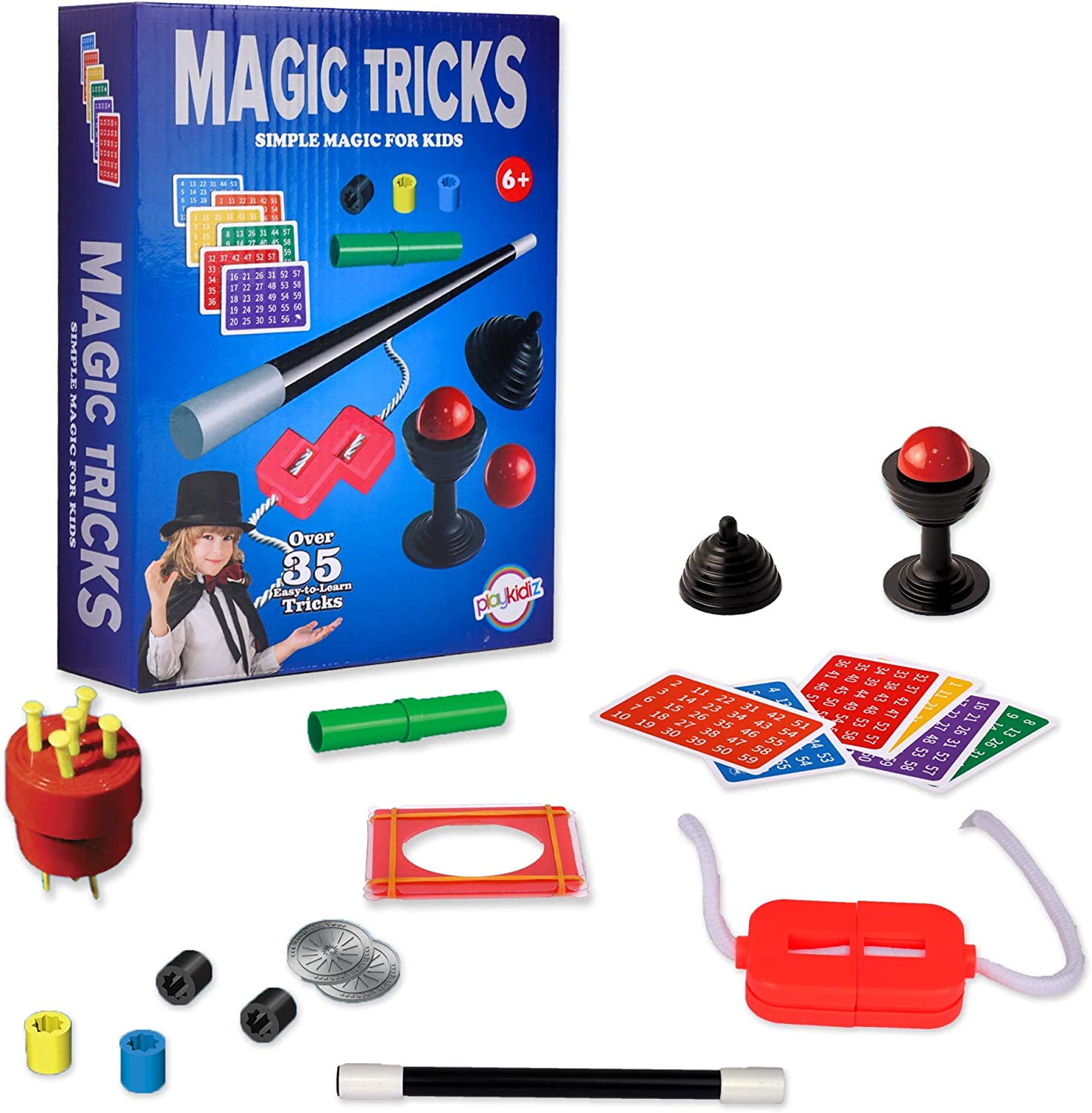 Playkidz Magic Trick for Kids Set 1 - Magic Set with Over 35 Tricks ...