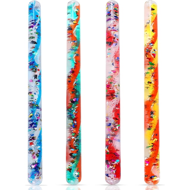 Playlearn 12.5" Glitter Wand for Kids Sensory Toy for Attention ...