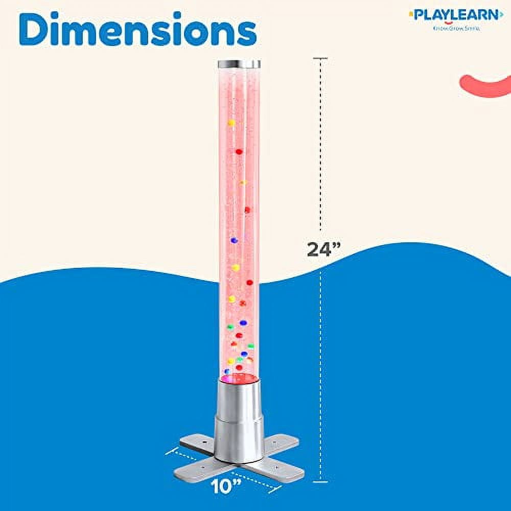 Playlearn 24" Bubble Tube Lamp with Acrylic Colored Beads - 7 Changing ...