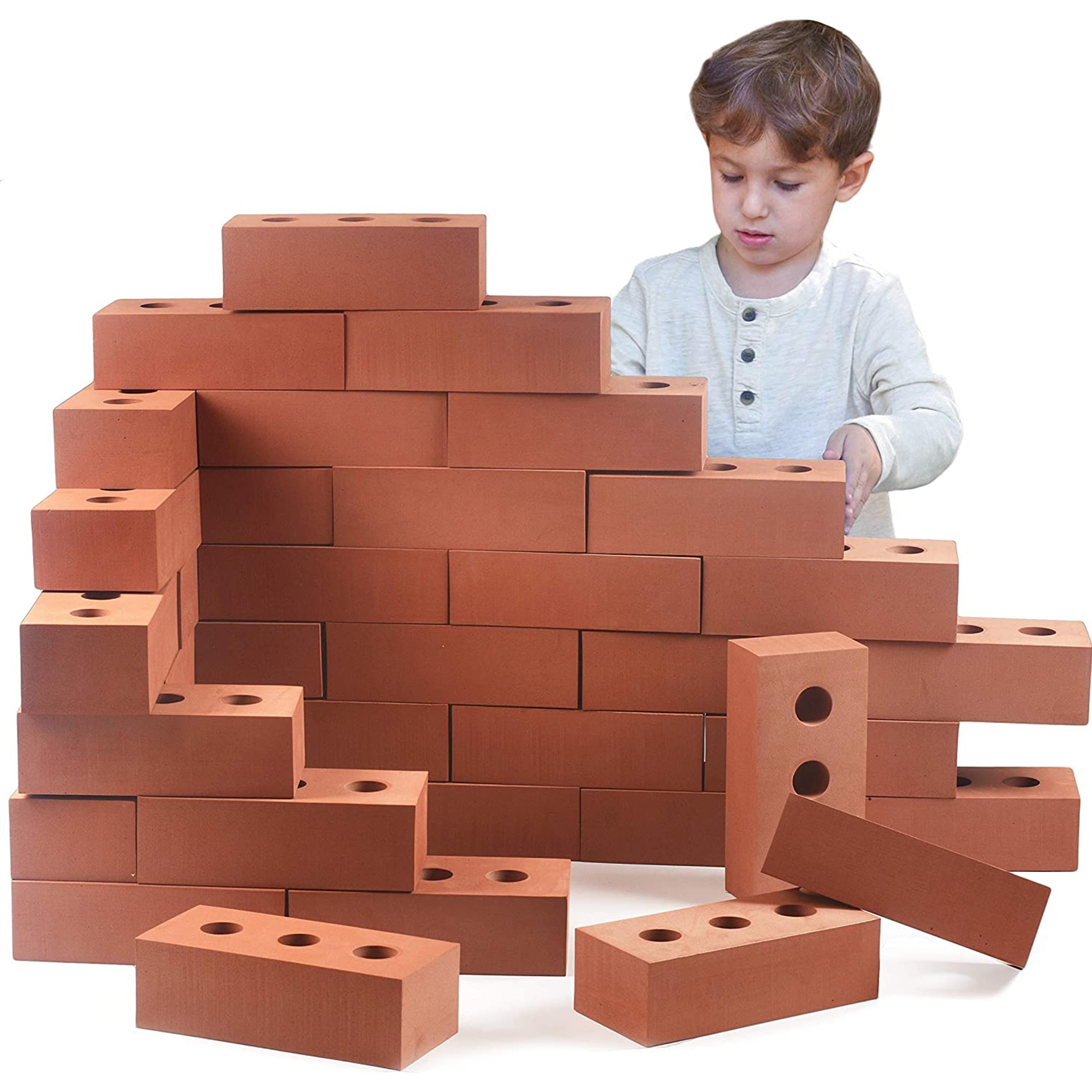 Playlearn USA Foam Blocks for Kids and Toddlers Soft Building Block ...