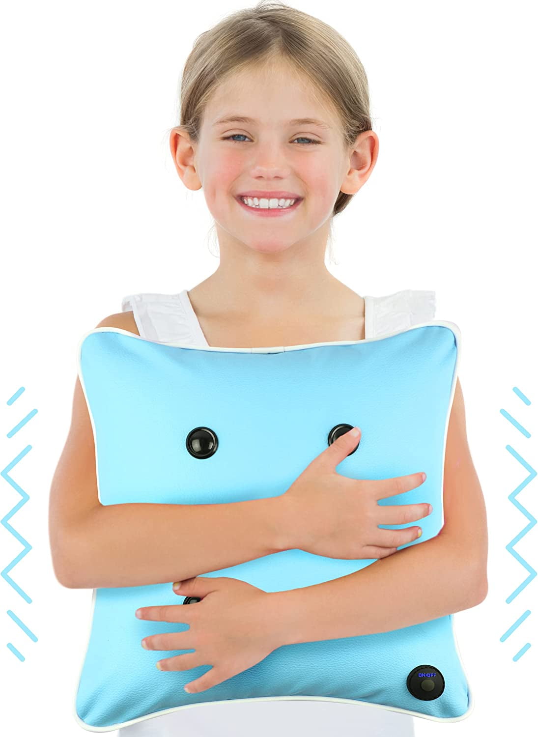 Playlearn Vibrating Massage Pillow Calming Stress Relief USB ...