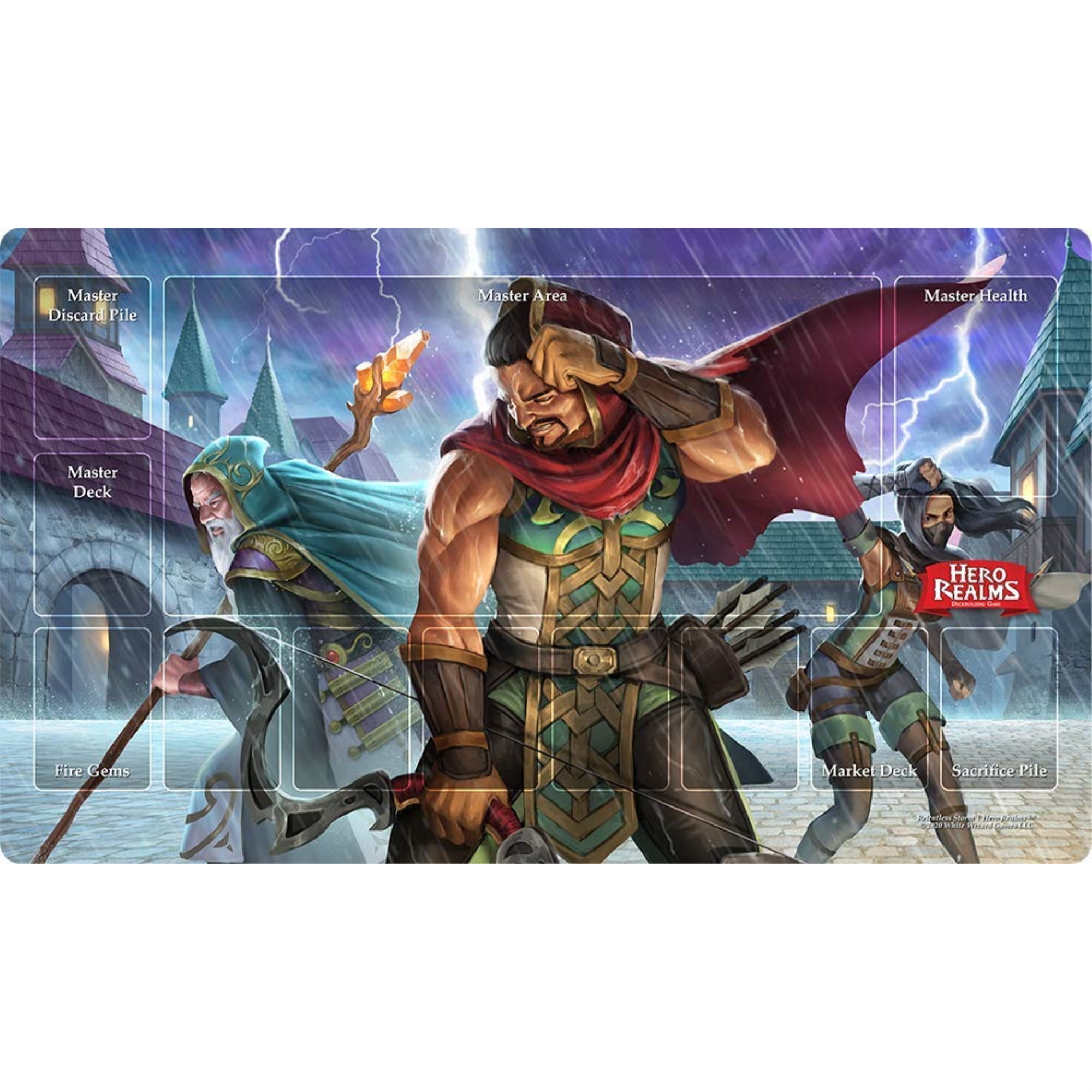 Hero Realms Accessories: Relentless Storm Playmat - Walmart.com