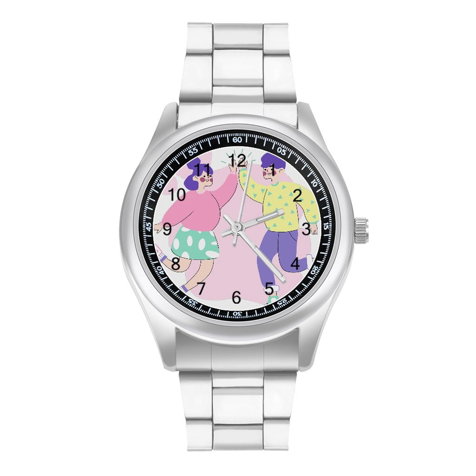 Playmates, Couples, Friends Wrist Watches for Men Metal Band Watch ...